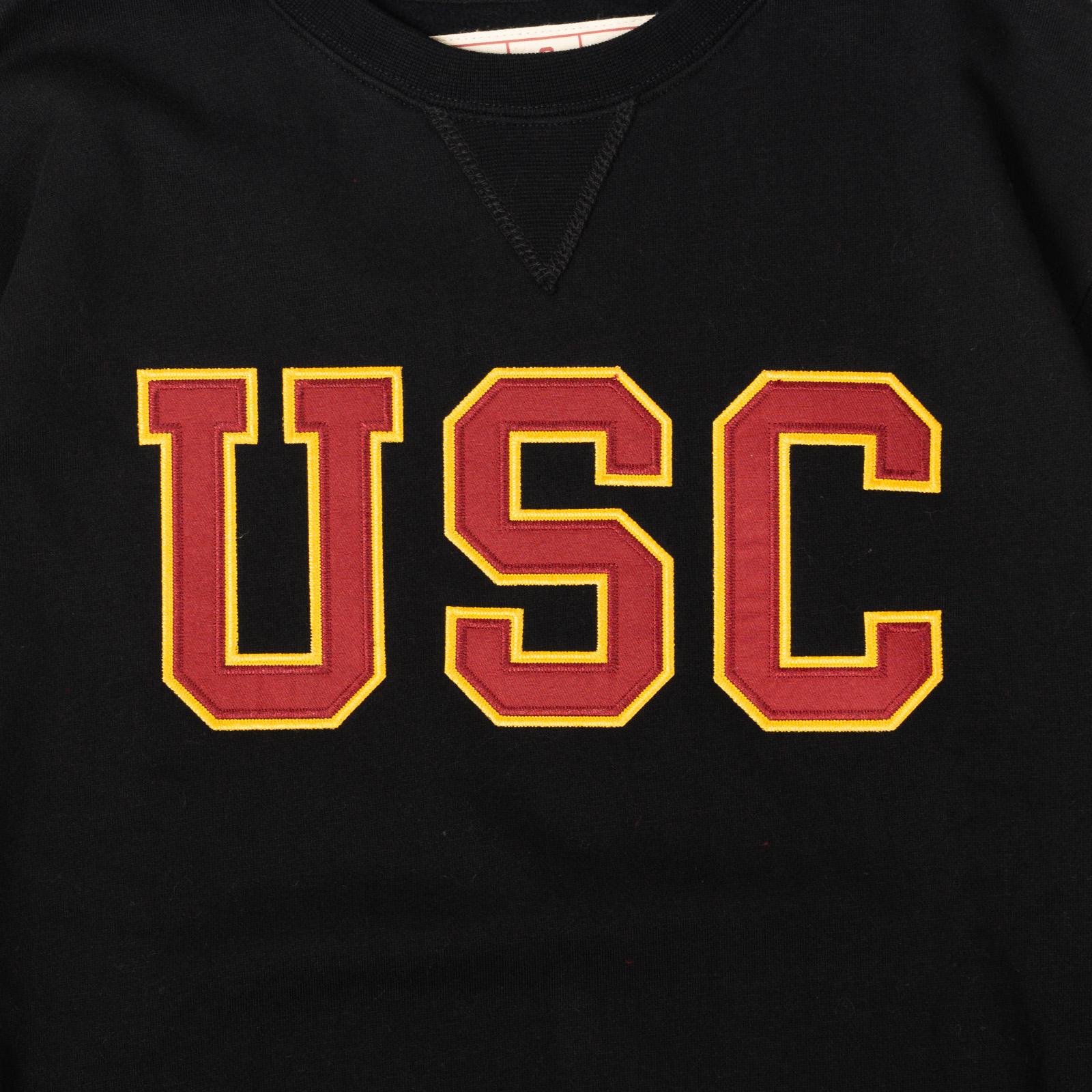 USC Trojan Basics Heritage Black Tackle Twill Fleece Sweatshirt | USC ...