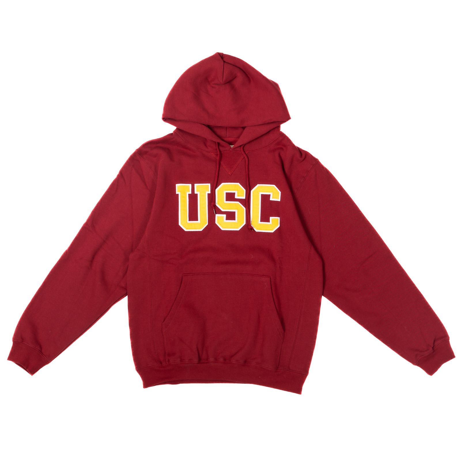 USC Trojan Basics Heritage Tackle Twill Fleece Hoodie | USC Bookstores