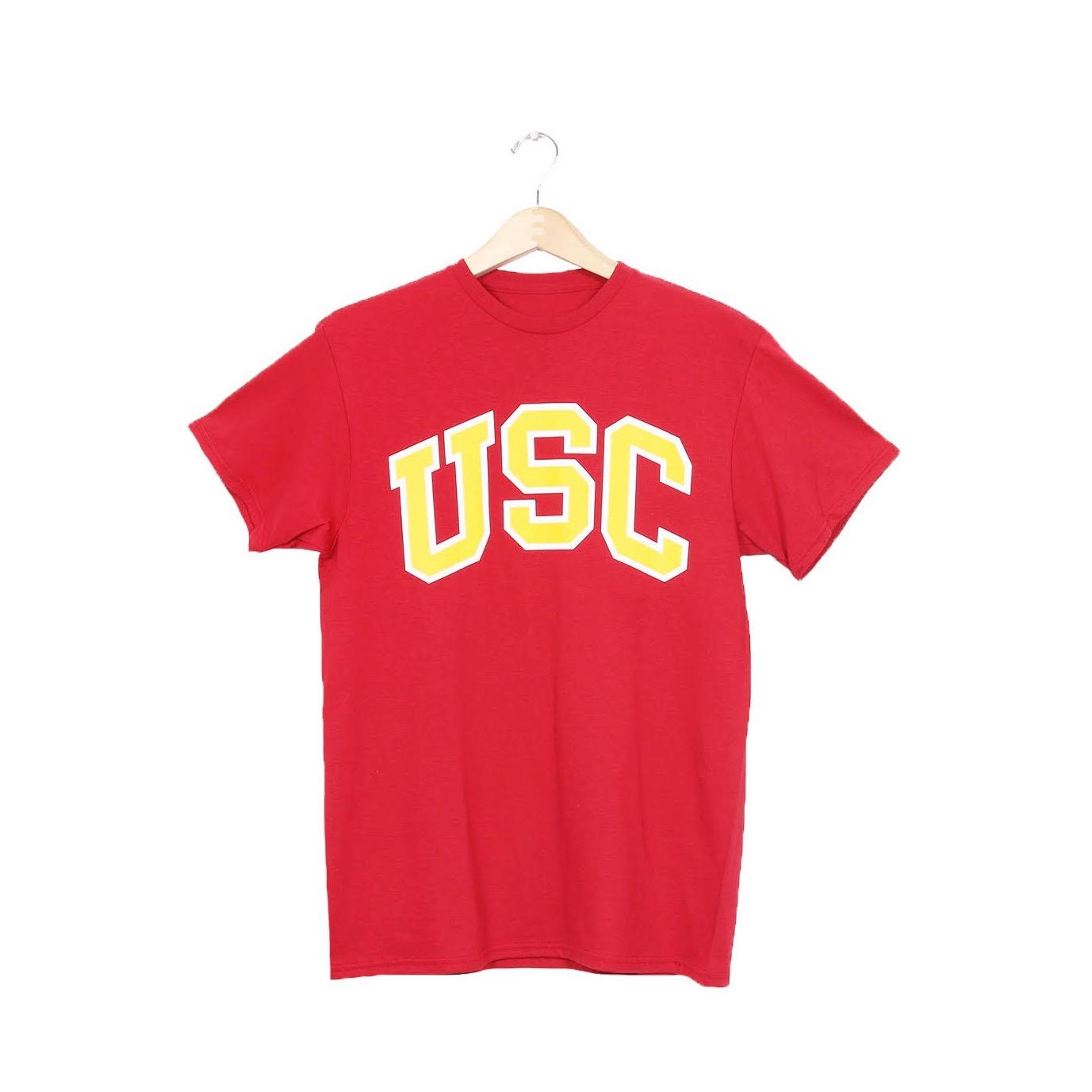 USC Trojans Basic Heritage Cardinal Arch with Stroke T-Shirt | USC ...
