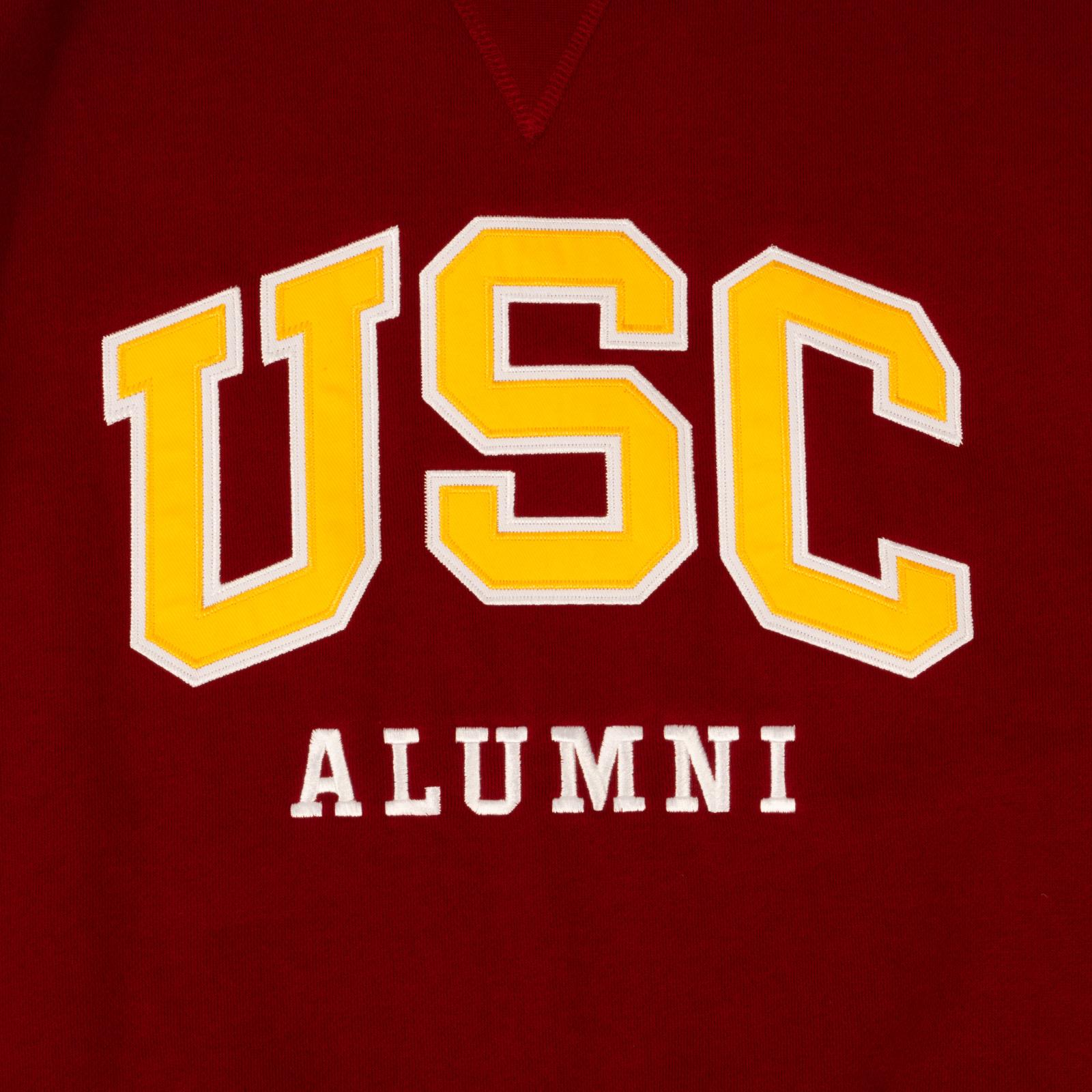 USC Trojans Heritage Cardinal Arch Over Alumni Tackle Twill Sweatshirt ...