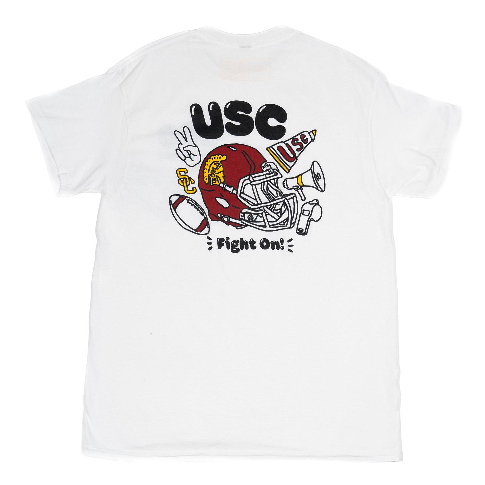 USC Trojans Unisex White Balloon Letters Spirit Items T-Shirt | USC ...