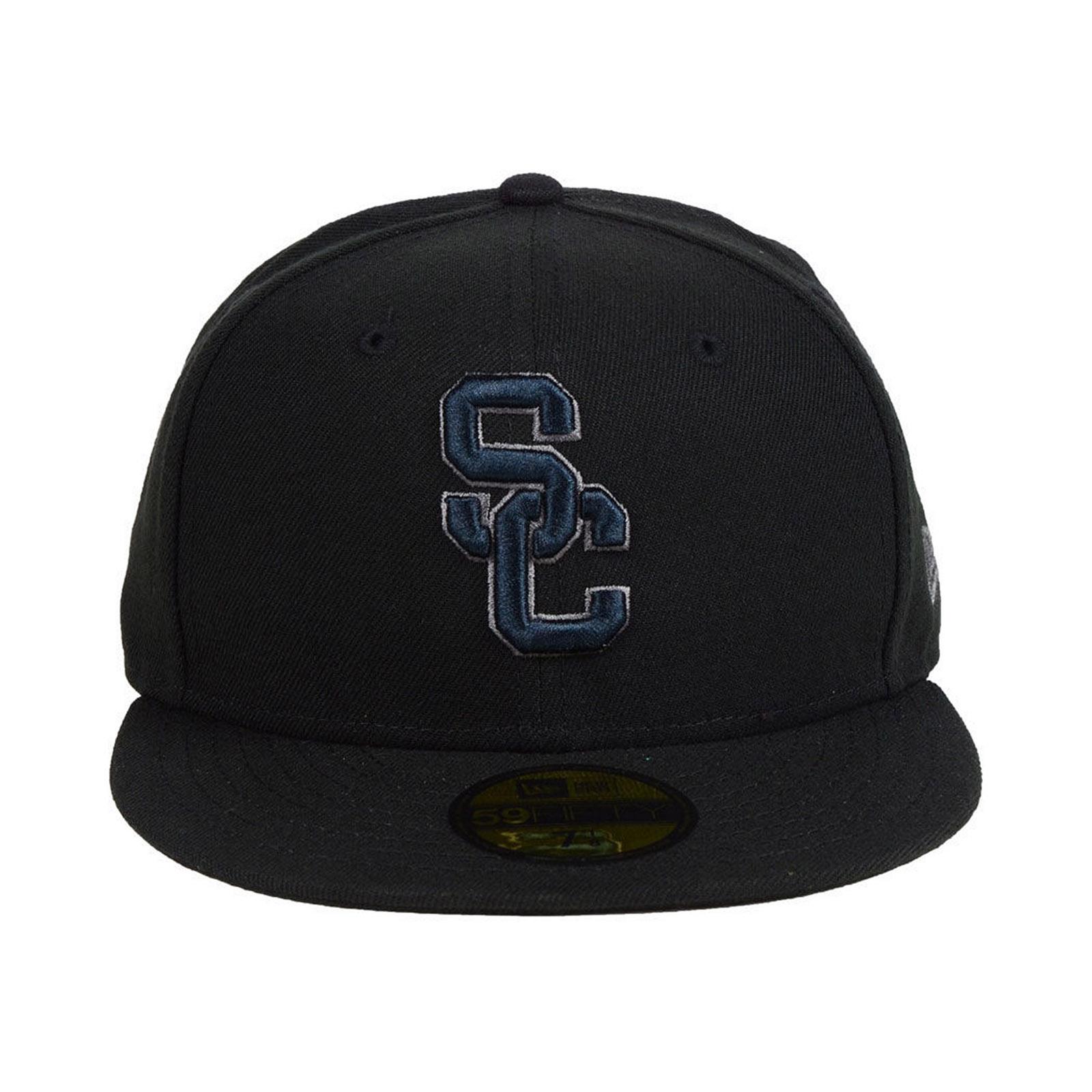USC Trojans Men's Black SC Interlock Core Hat | USC Bookstores