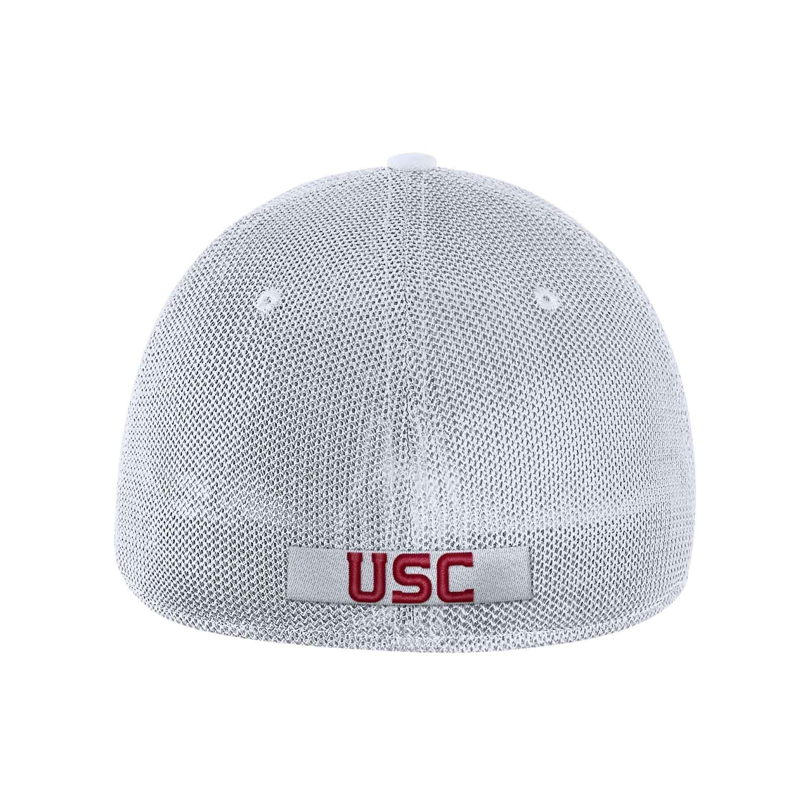 USC Trojans Nike White SC Interlock L91 Swooshflex Mesh Back Hat | USC ...