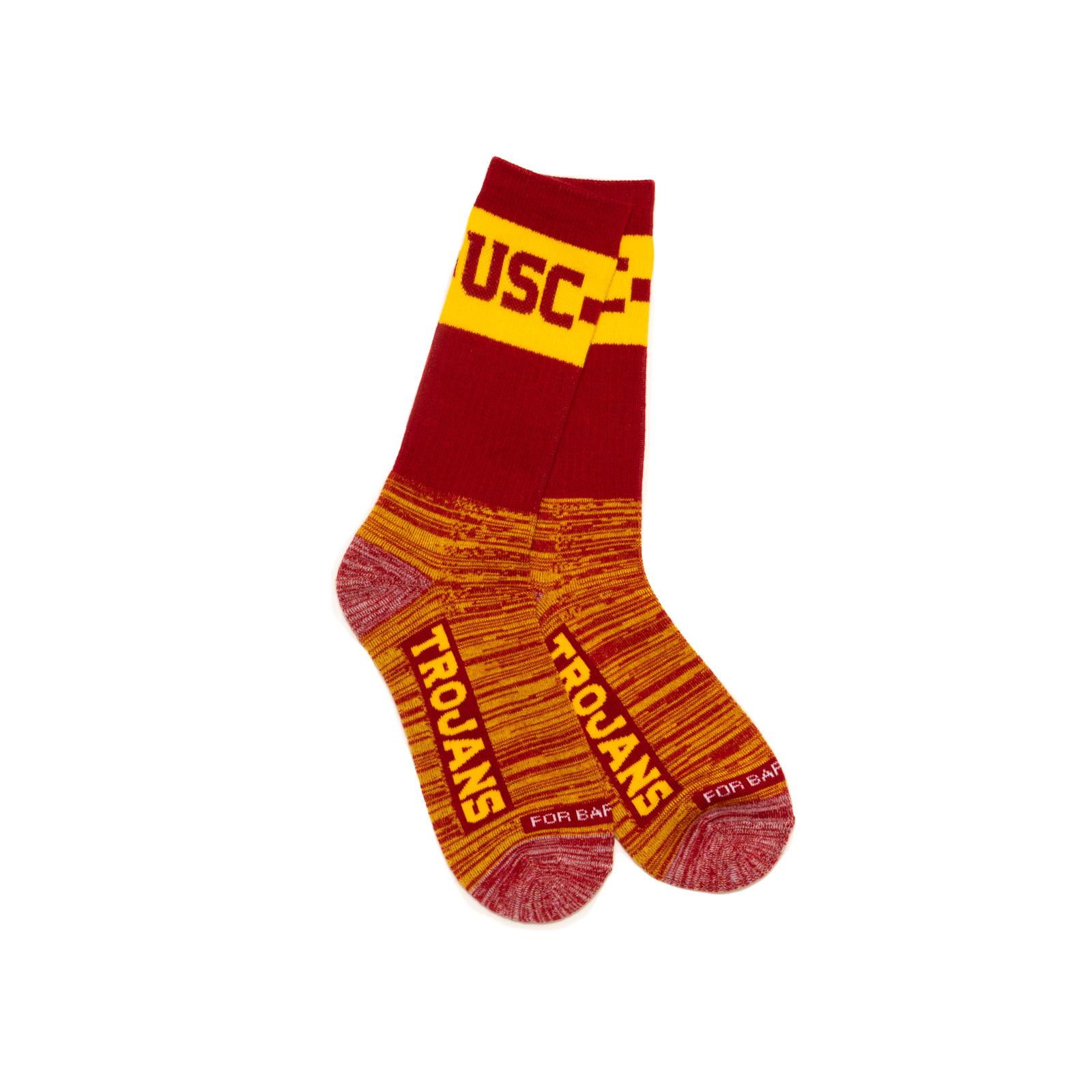 USC Trojans SC Interlock RMC Retro Recall Crew Socks | USC Bookstores