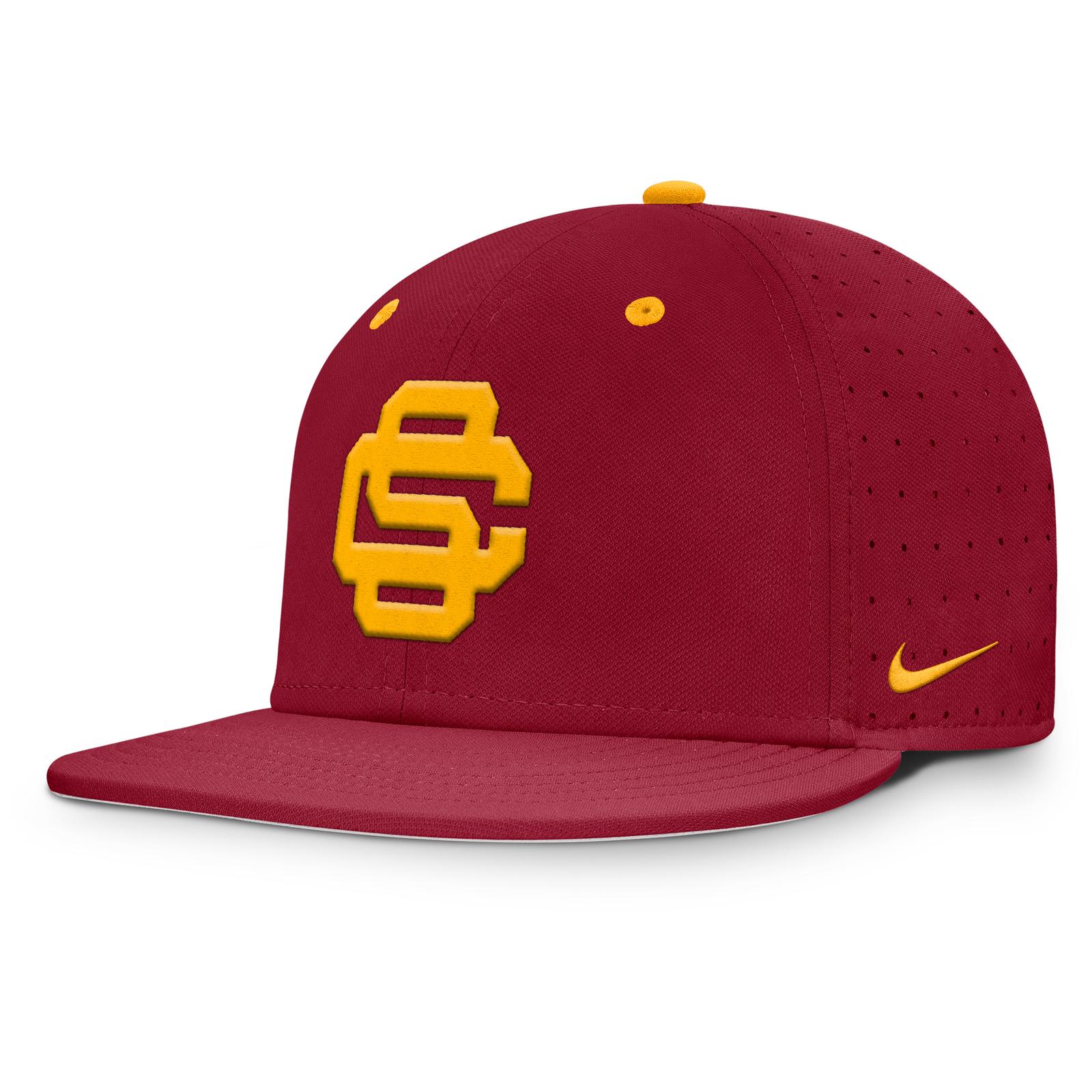 USC Trojans Nike Cardinal SC Interlock Baseball True Structured Aero ...