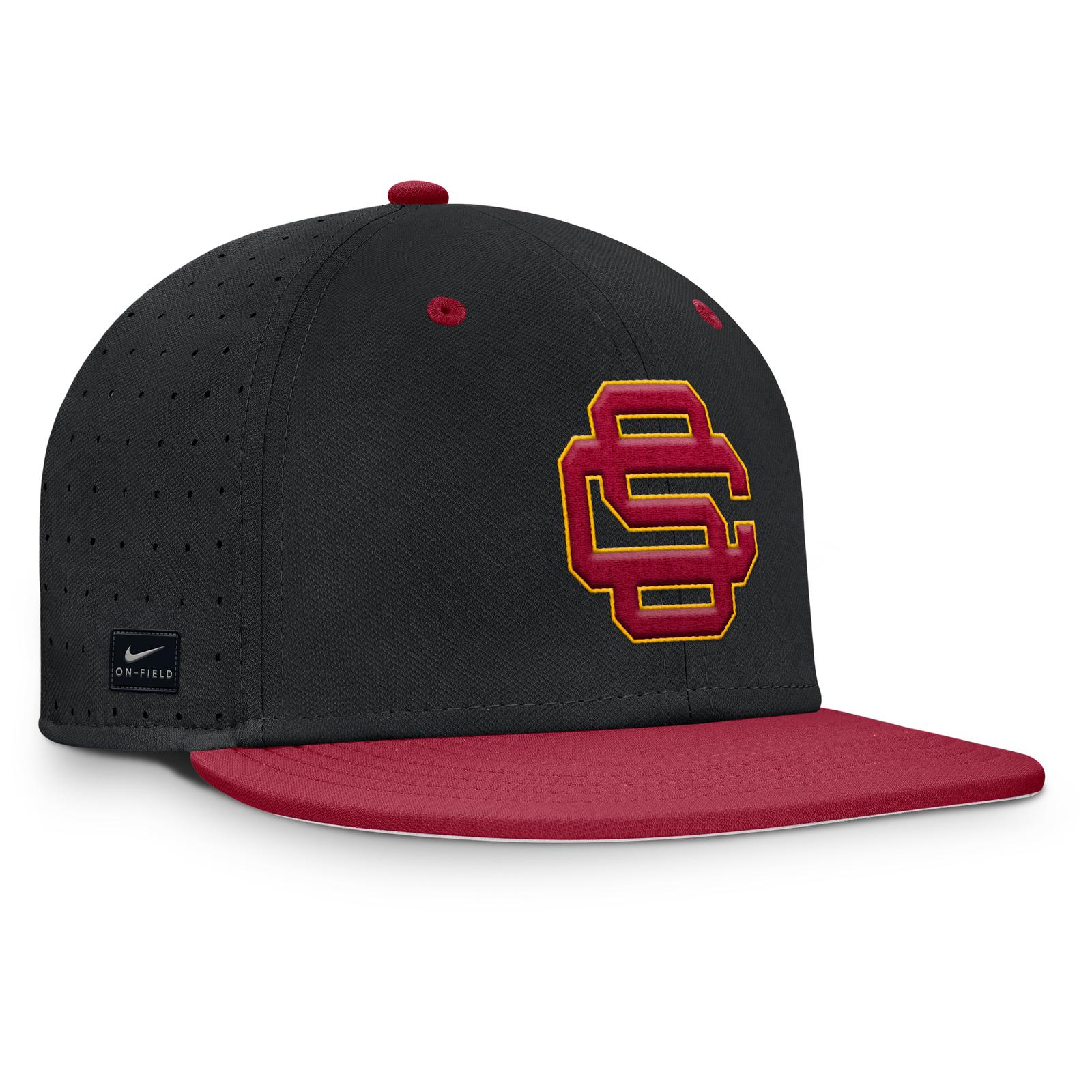 USC Trojans Nike Black SC Interlock Baseball True Structured Aero Bill ...