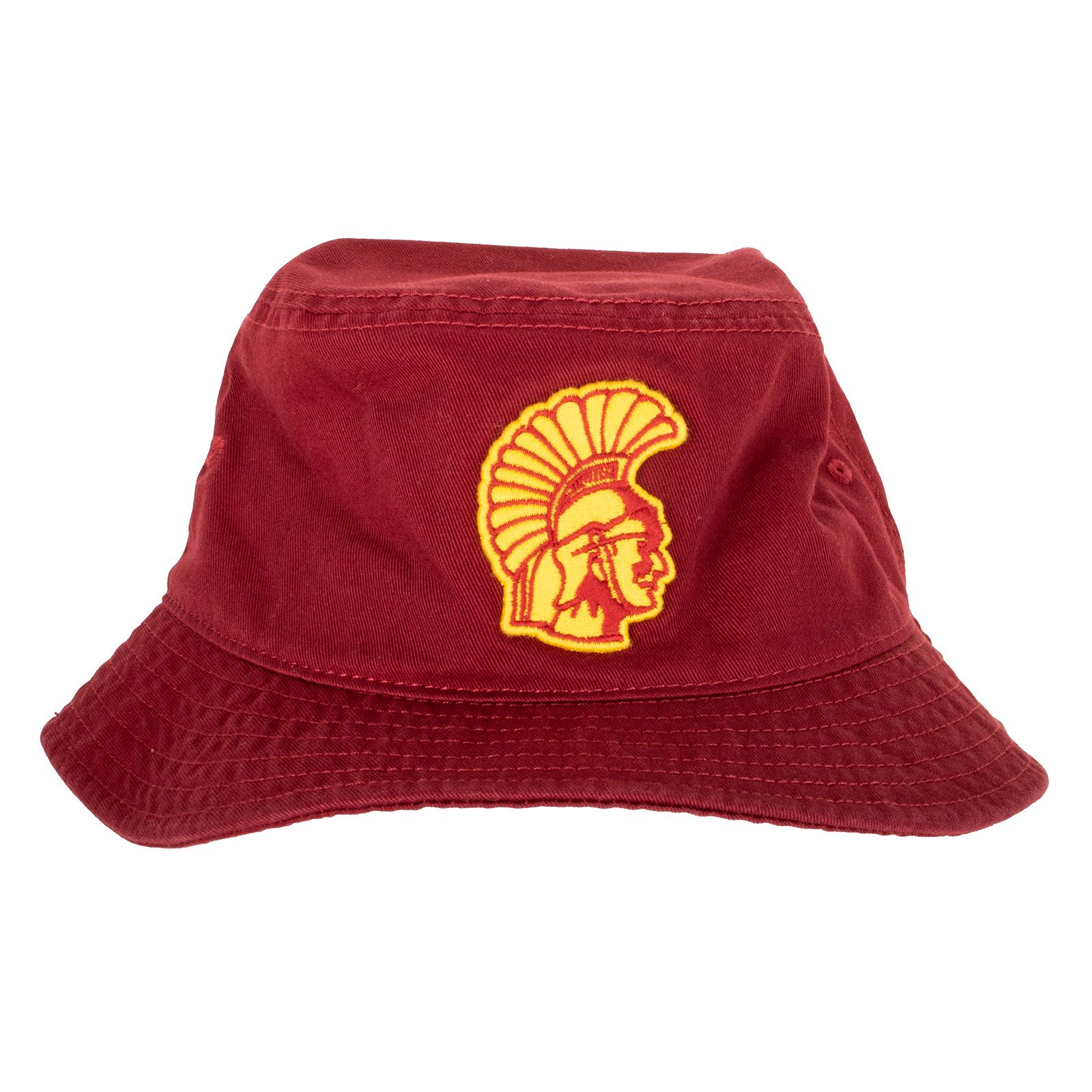 USC Trojans American Needle Cardinal Tommy Head Cotton Twill Bucket Hat ...