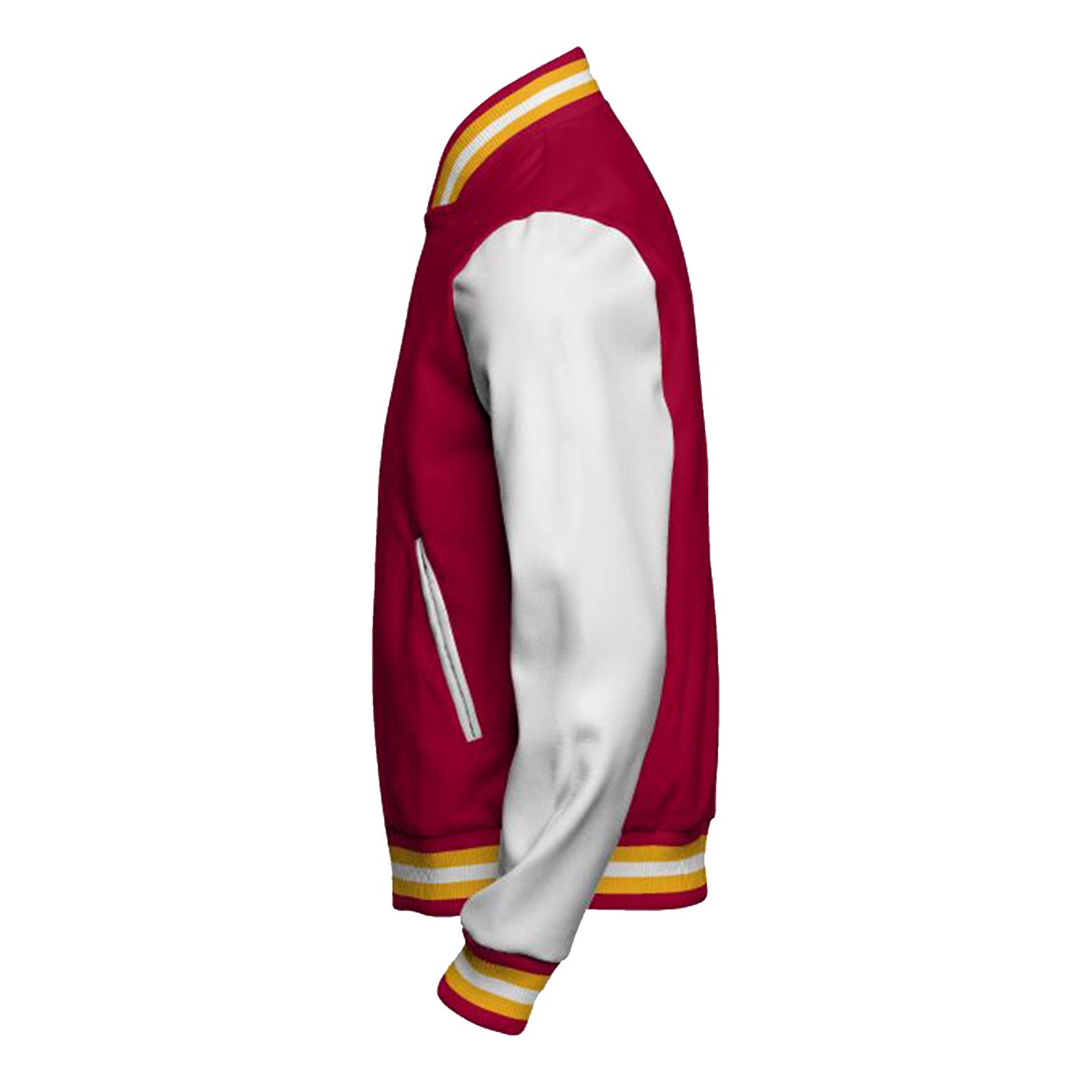 USC Trojans Cardinal SC Interlock Faux Leather Letterman Jacket | USC ...