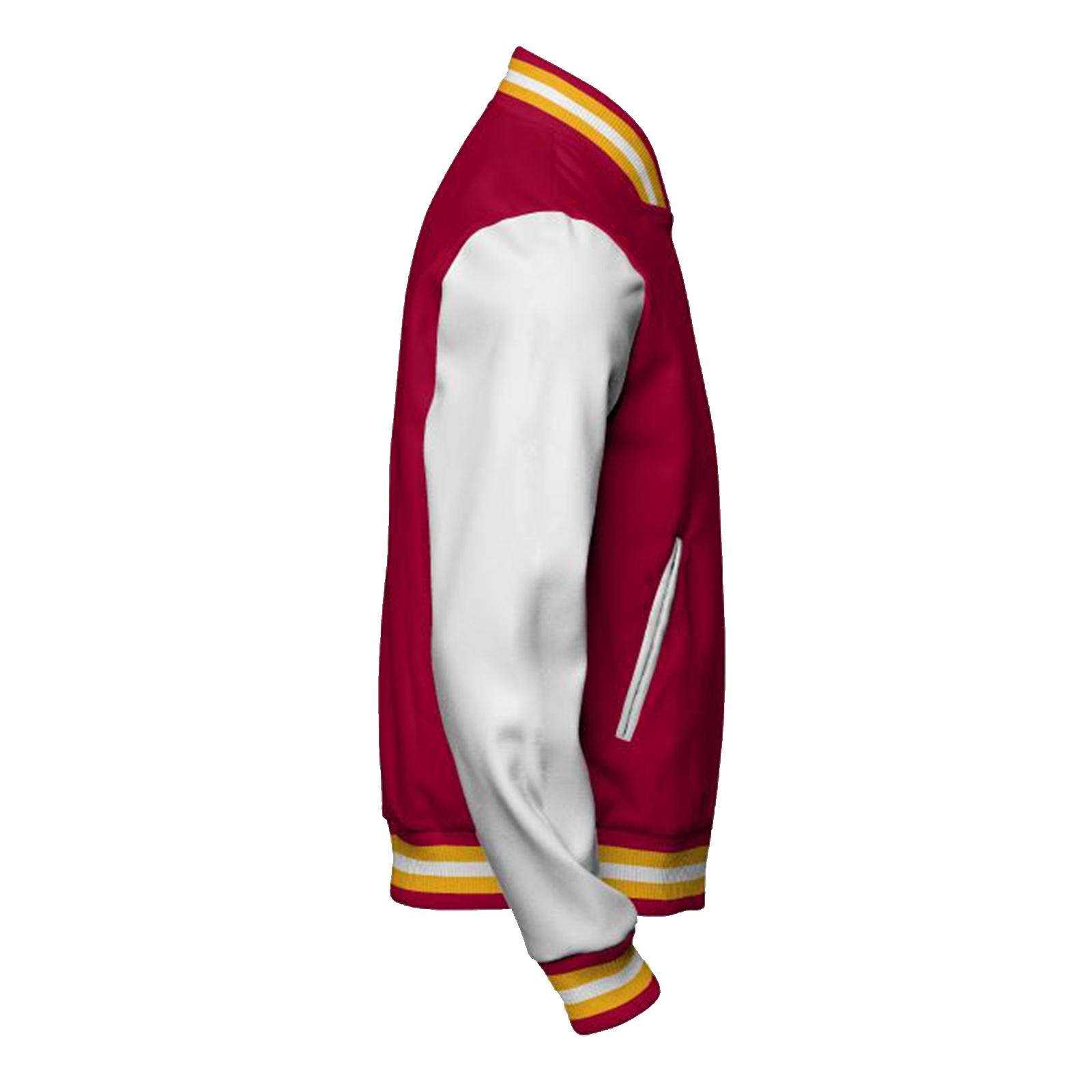 USC Trojans Cardinal SC Interlock Faux Leather Letterman Jacket | USC ...