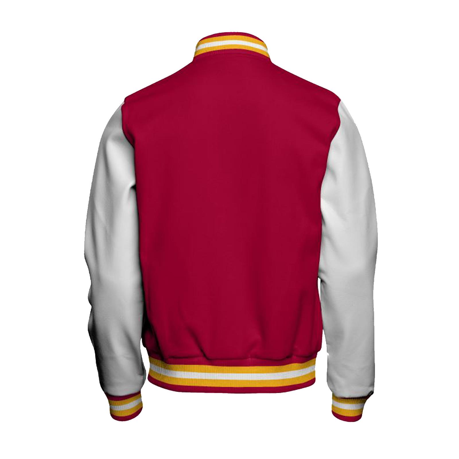 USC Trojans Cardinal SC Interlock Faux Leather Letterman Jacket | USC ...
