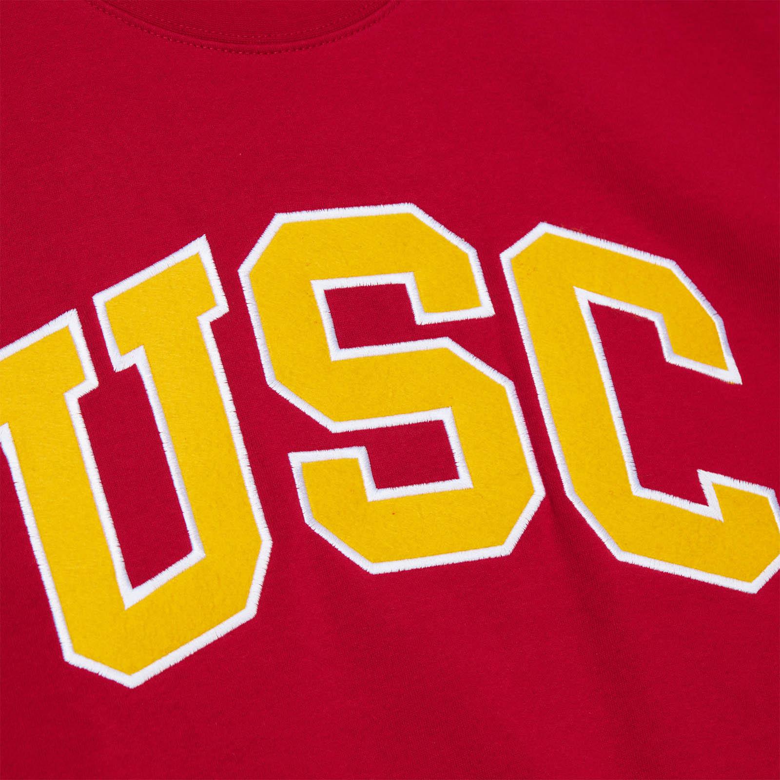 USC Trojans Men's Cardinal There & Back Fleece Crew Neck Sweatshirt ...