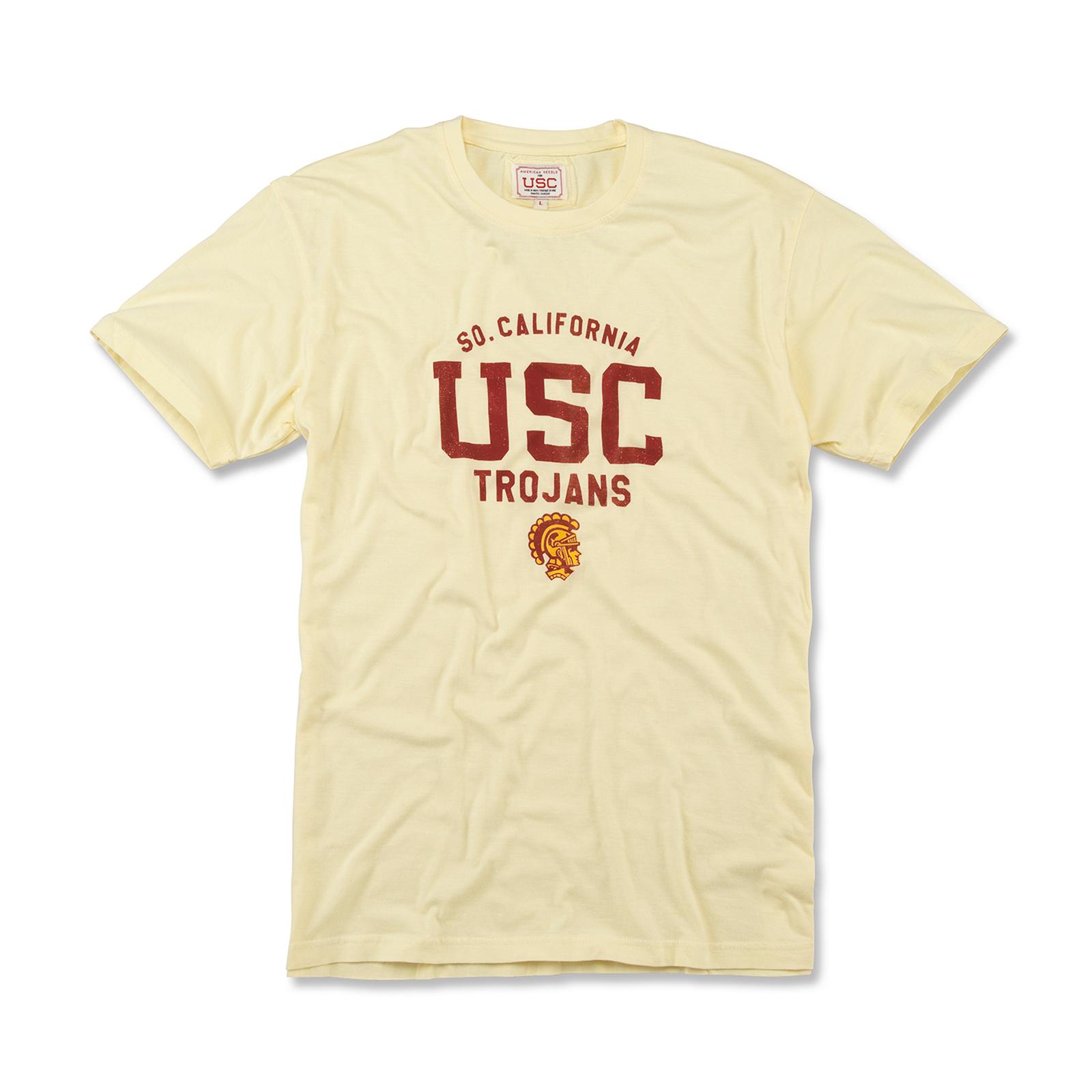 USC Trojans Men's American Needle Gold Brass Tacks T-Shirt | USC Bookstores