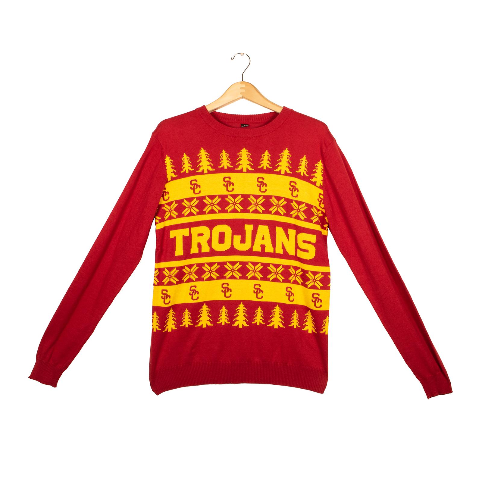 USC Trojans Unisex Cardinal Ugly Holiday Sweater | USC Bookstores