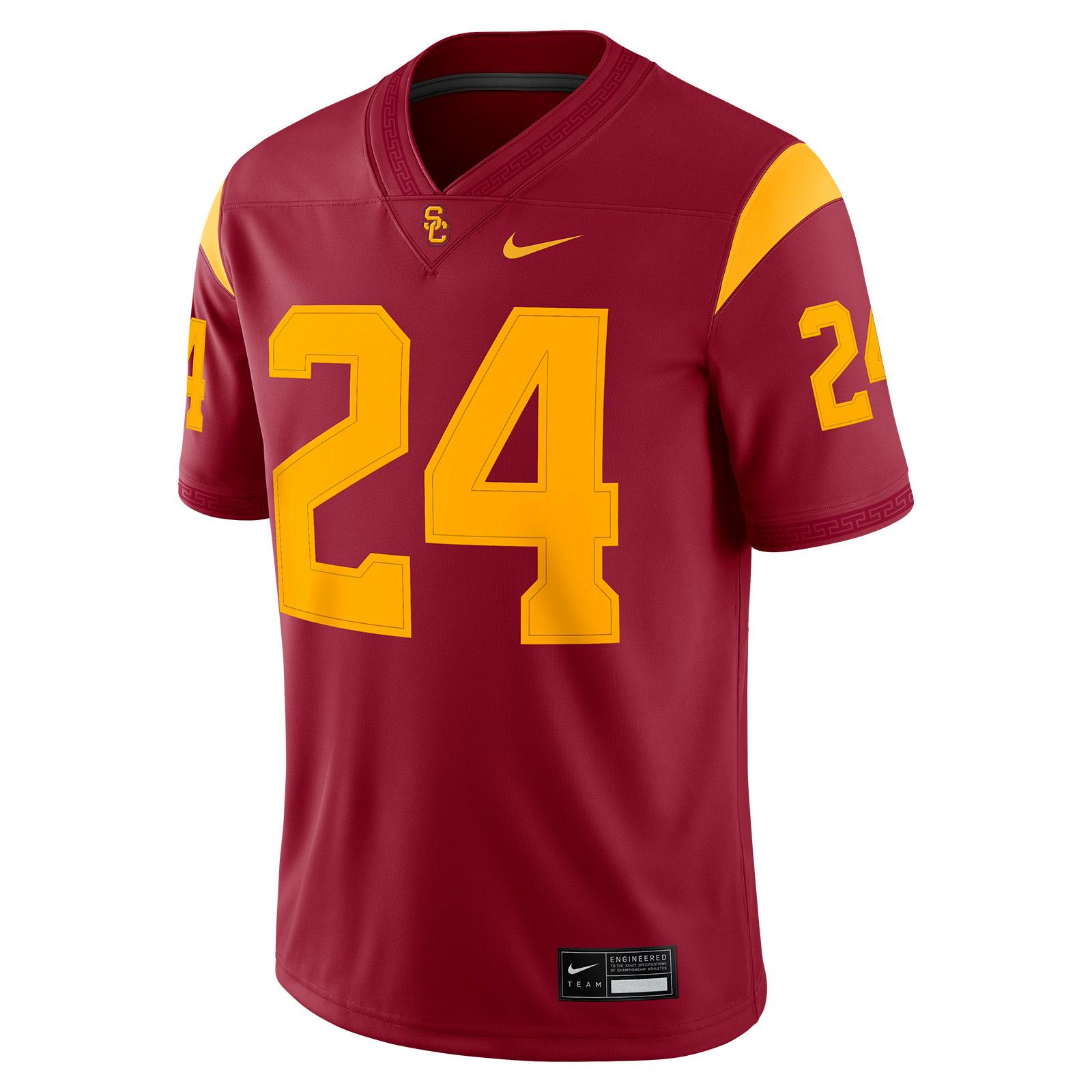 USC Trojans Men's Nike Cardinal #24 Home Football Jersey | USC Bookstores