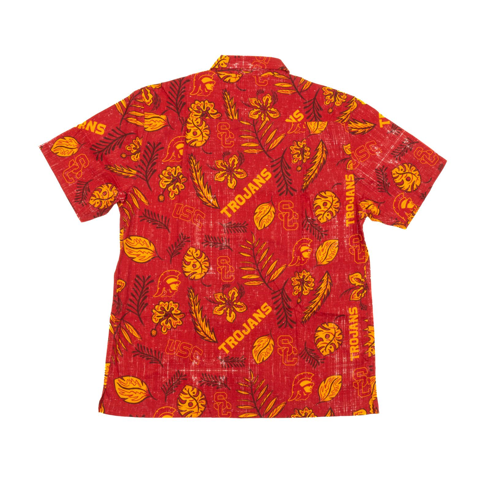 USC Trojans Men's Cardinal SC Interlock Vintage Floral Shirt | USC ...