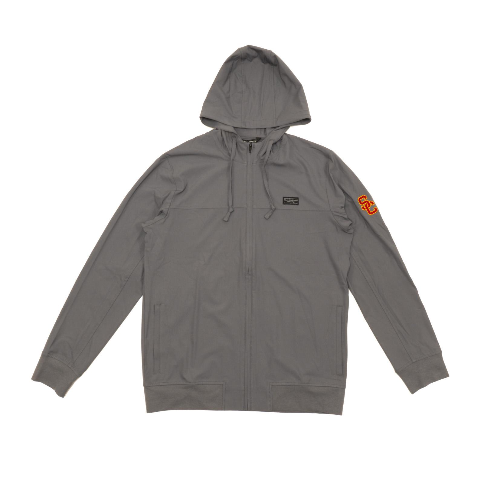 USC Trojans Men's Gray SC Interlock Wanderlust Full-Zip Hoodie | USC ...