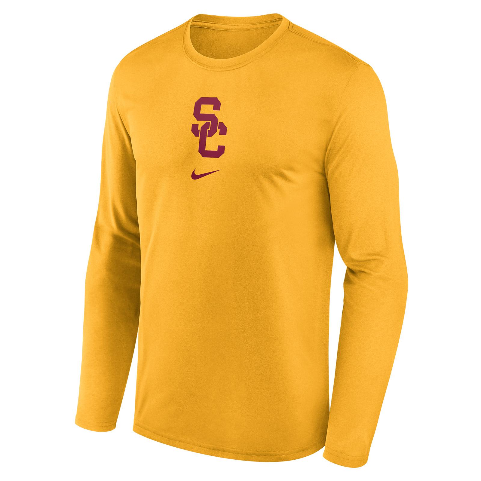 USC Trojans Men's Nike Gold SC Interlock Dri-FIT Shoot Long Sleeve ...