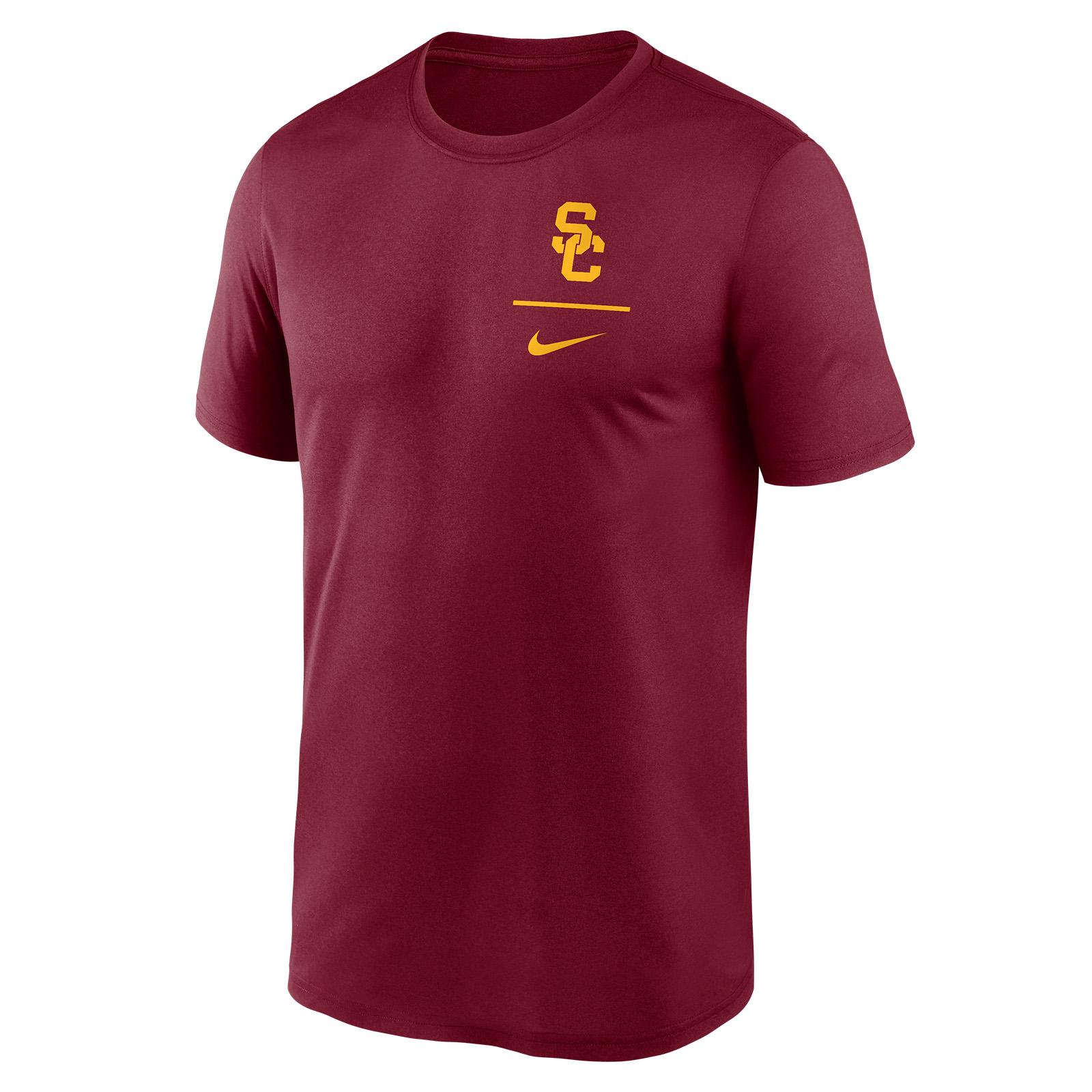 USC Trojans Men's Nike Cardinal SC Interlock Legend LC Logo T-Shirt ...