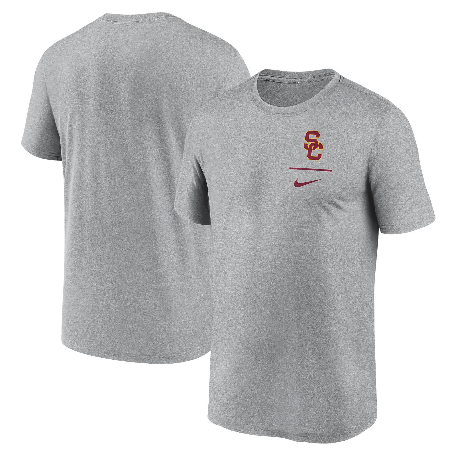 USC Trojans Men's Nike Gray SC Interlock Legend LC Logo T-Shirt | USC ...