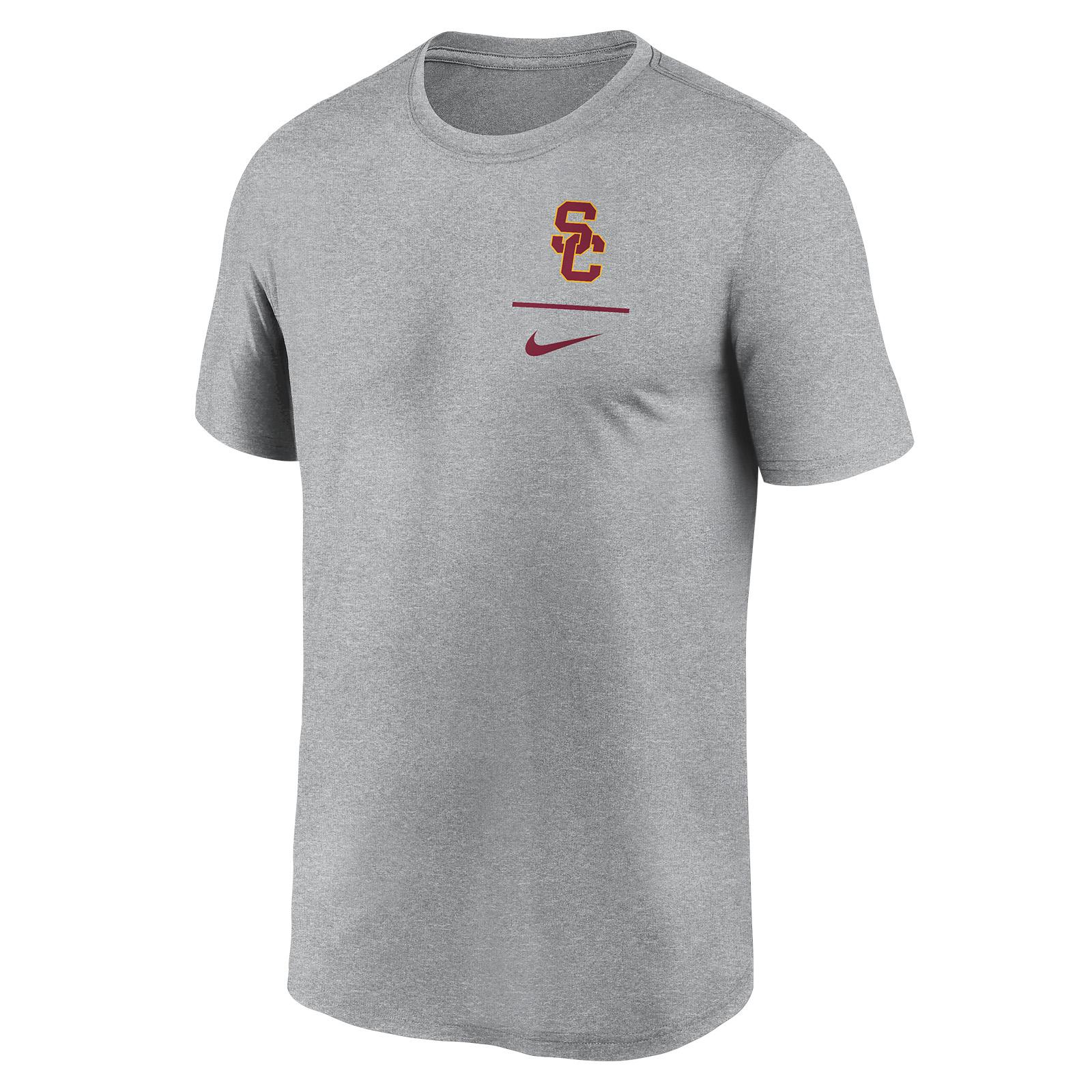 USC Trojans Men's Nike Gray SC Interlock Legend LC Logo T-Shirt | USC ...