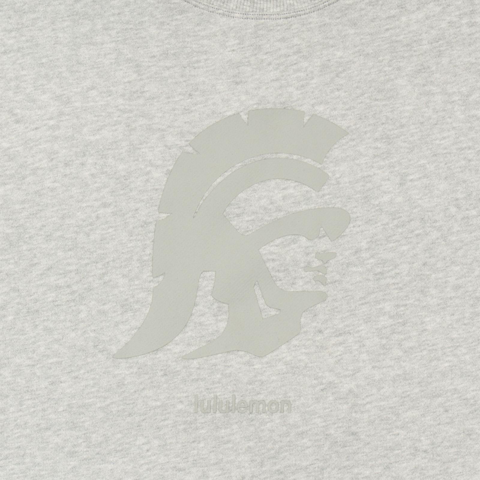 USC Trojans Men's lululmeon Gray Tommy Head Steady State Fleece Crew ...