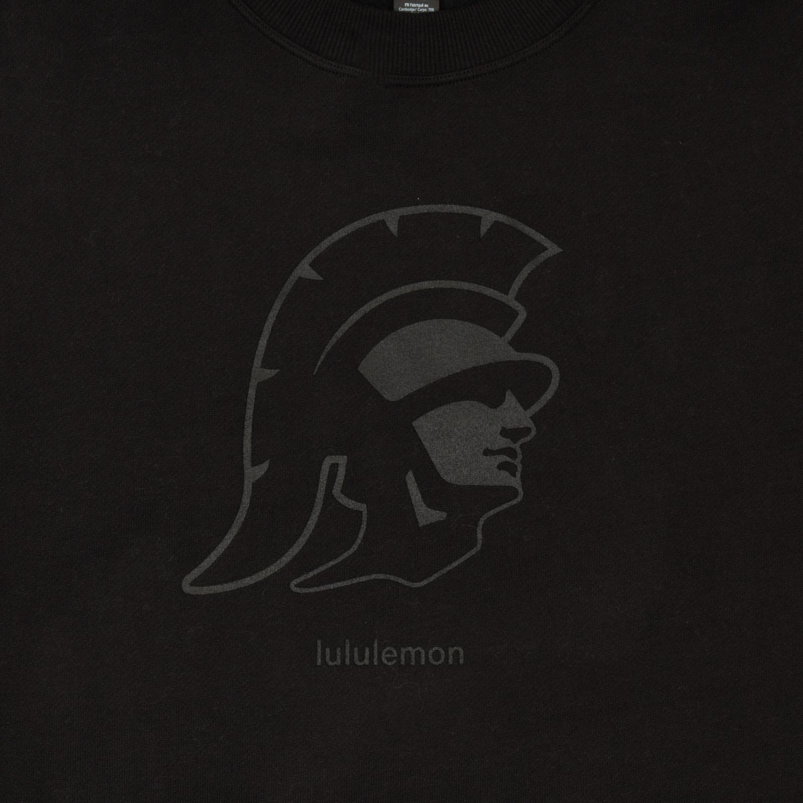 USC Trojans Men's lululmeon Black Tommy Head Steady State Fleece Crew ...