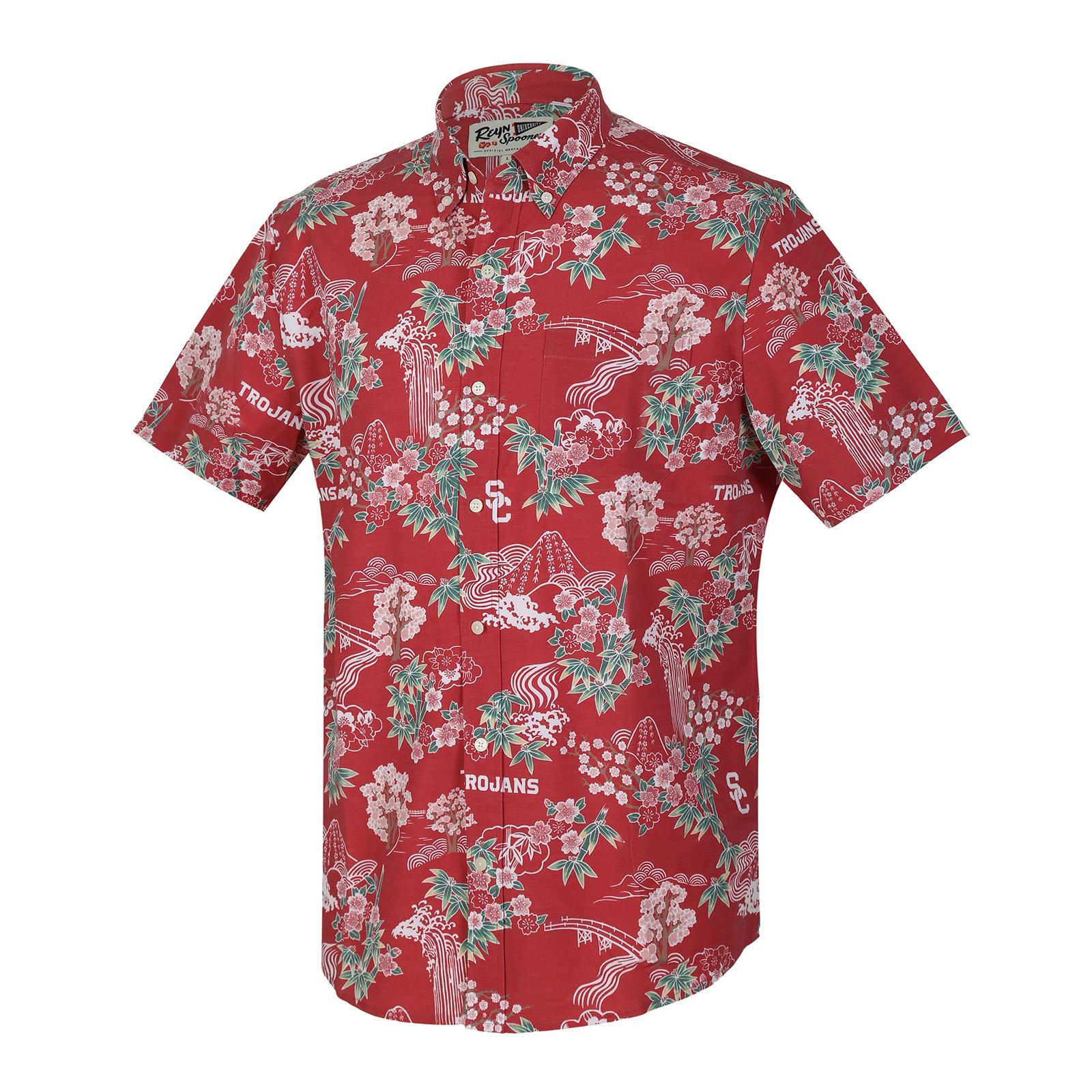 USC Trojans Men's Cardinal Sakura Springs Performance Button Front ...