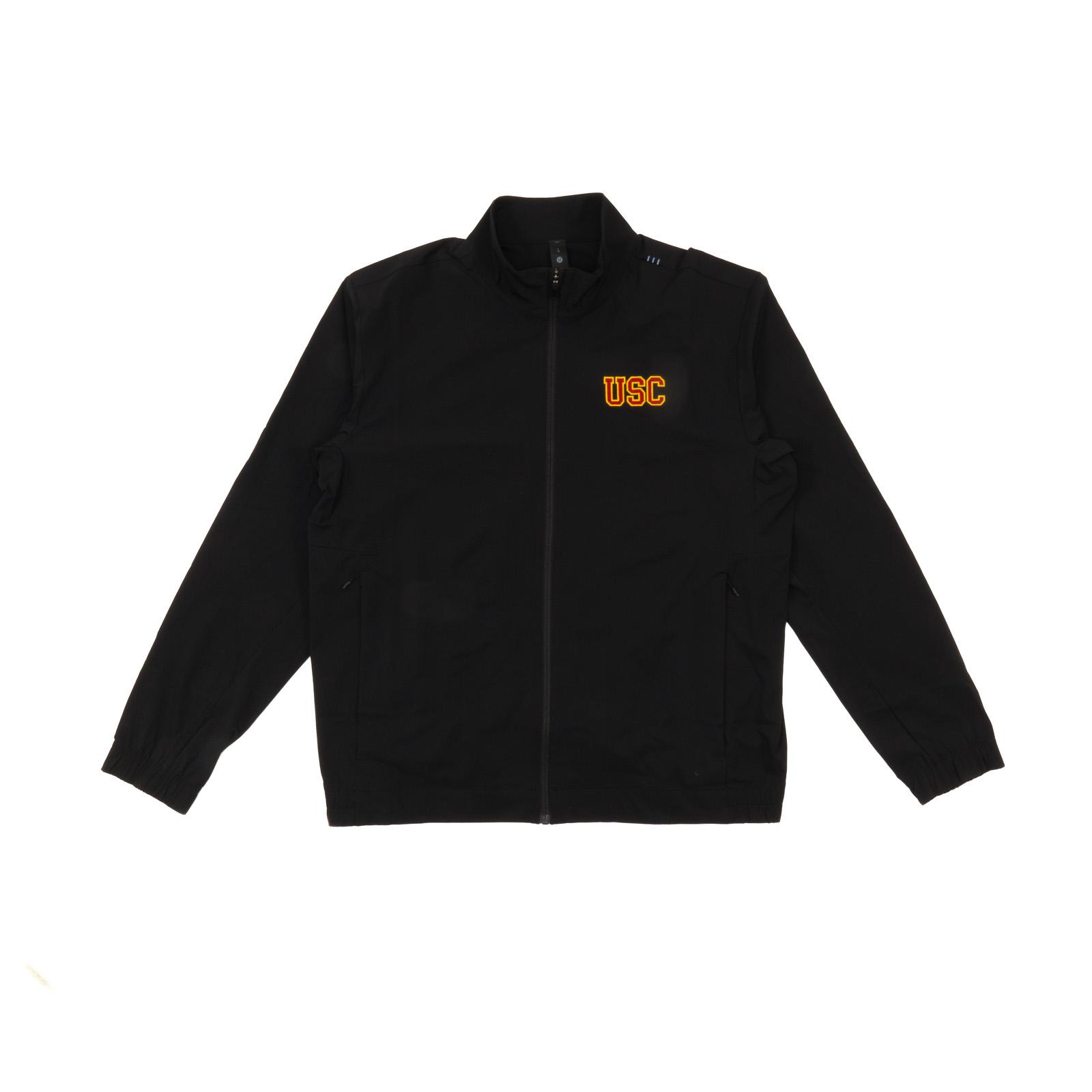 USC Trojans Men's lululmeon Black Zeroed In Track Jacket | USC Bookstores