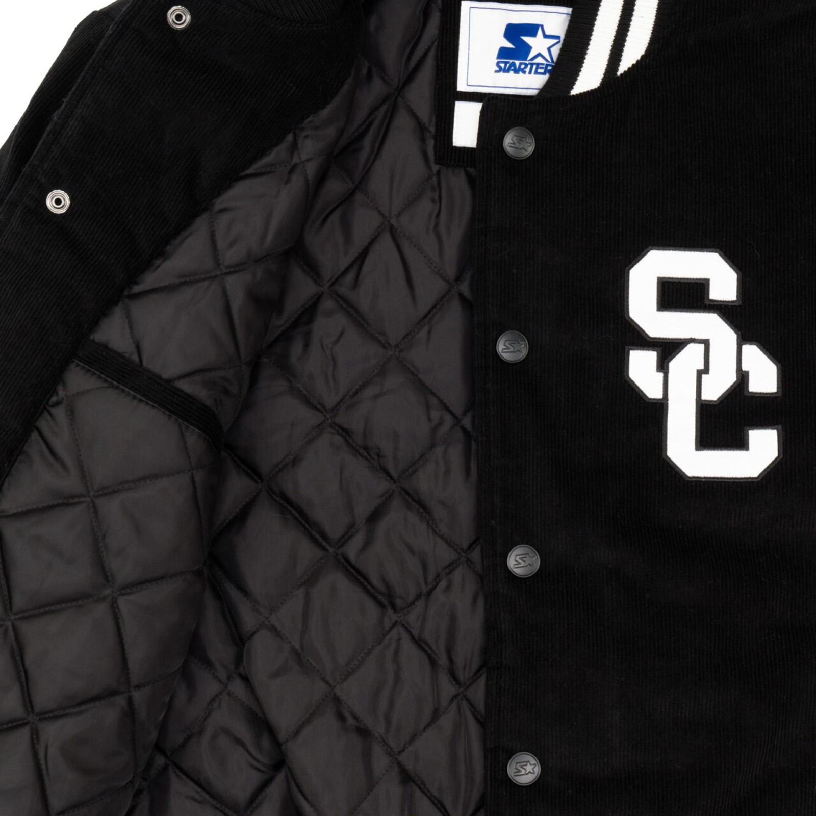USC Trojans Men's Black SC Interlock Blackout Varsity Jacket | USC ...
