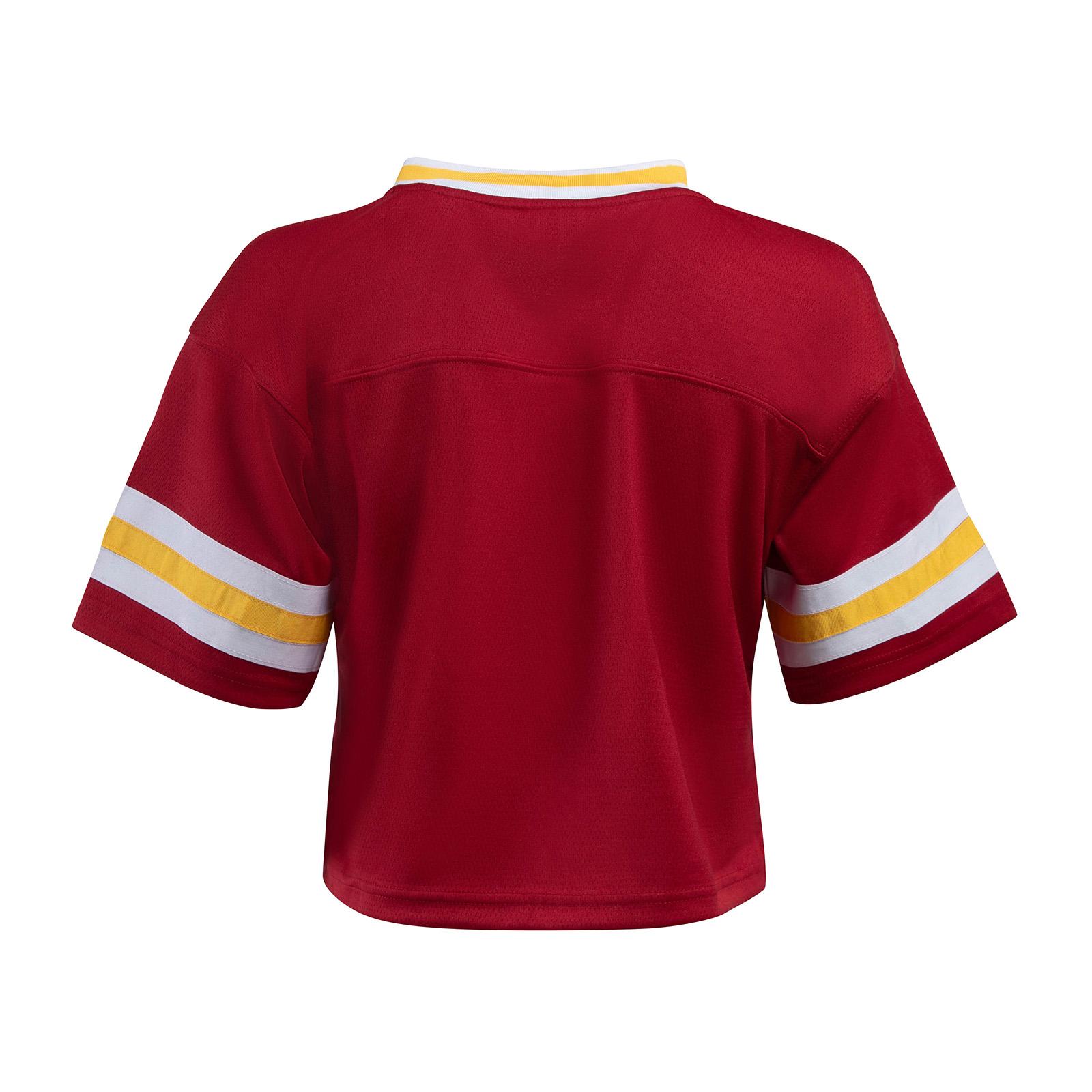 USC Trojans Women's Hype and Vice Cardinal #80 Cropped Football Jersey ...
