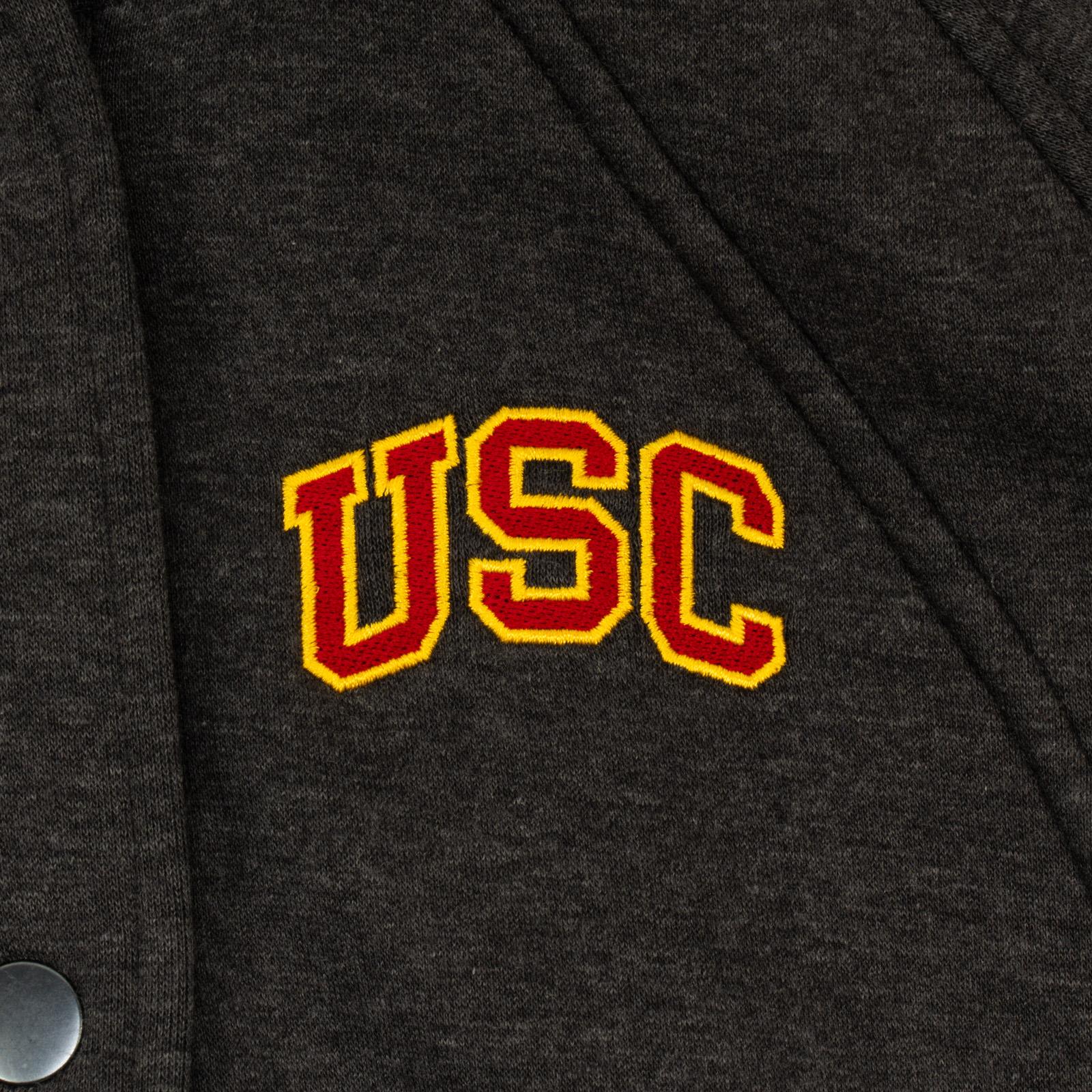 USC Trojans Women's lululemon Black Scuba Oversized Varsity Bomber ...
