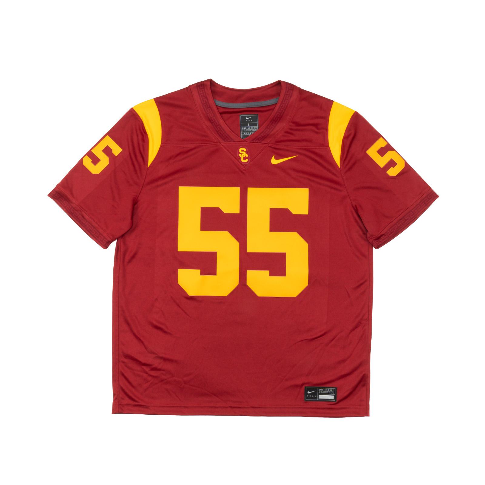 USC Trojans Men's Nike Cardinal #55 Home Football Jersey | USC Bookstores