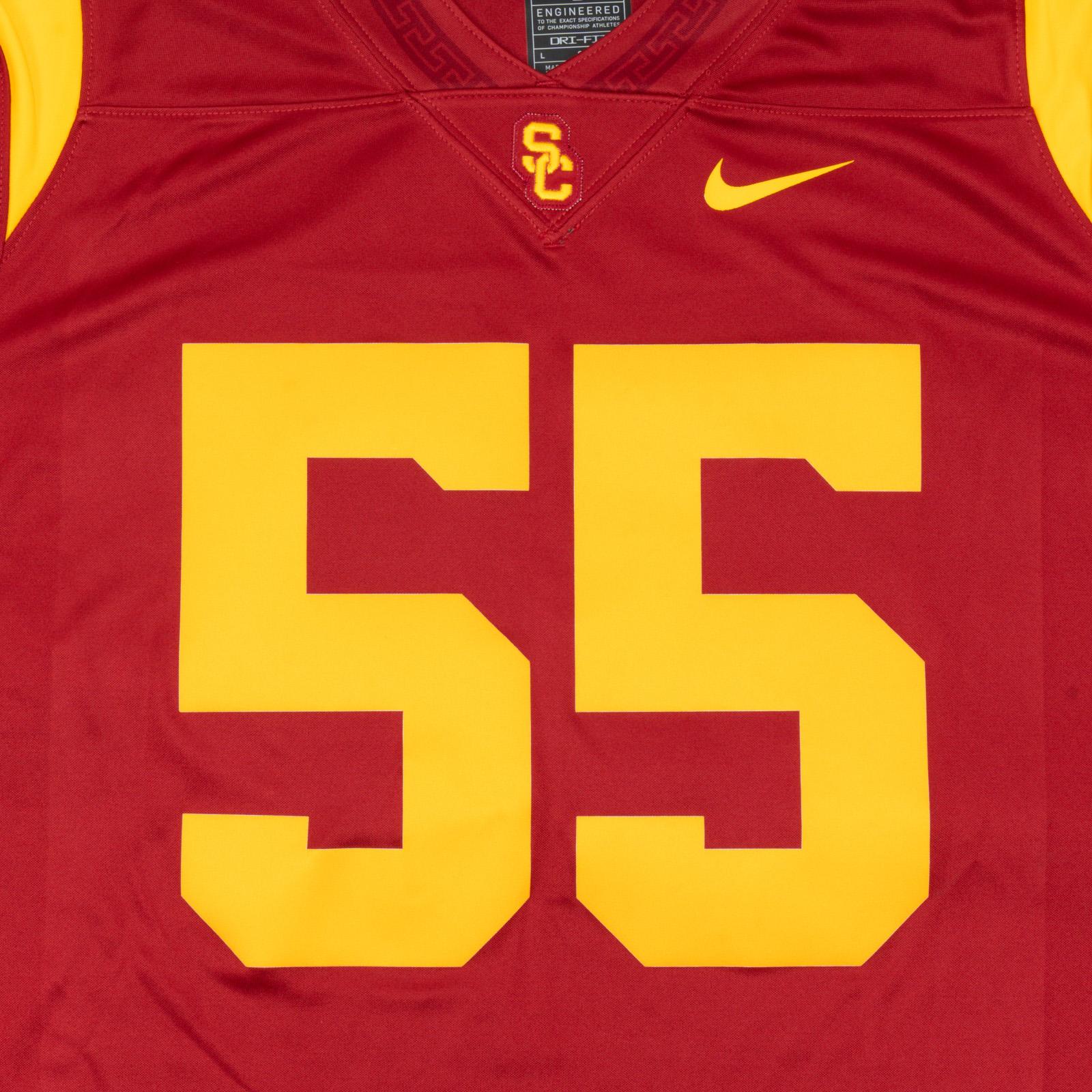 USC Trojans Men's Nike Cardinal #55 Home Football Jersey | USC Bookstores