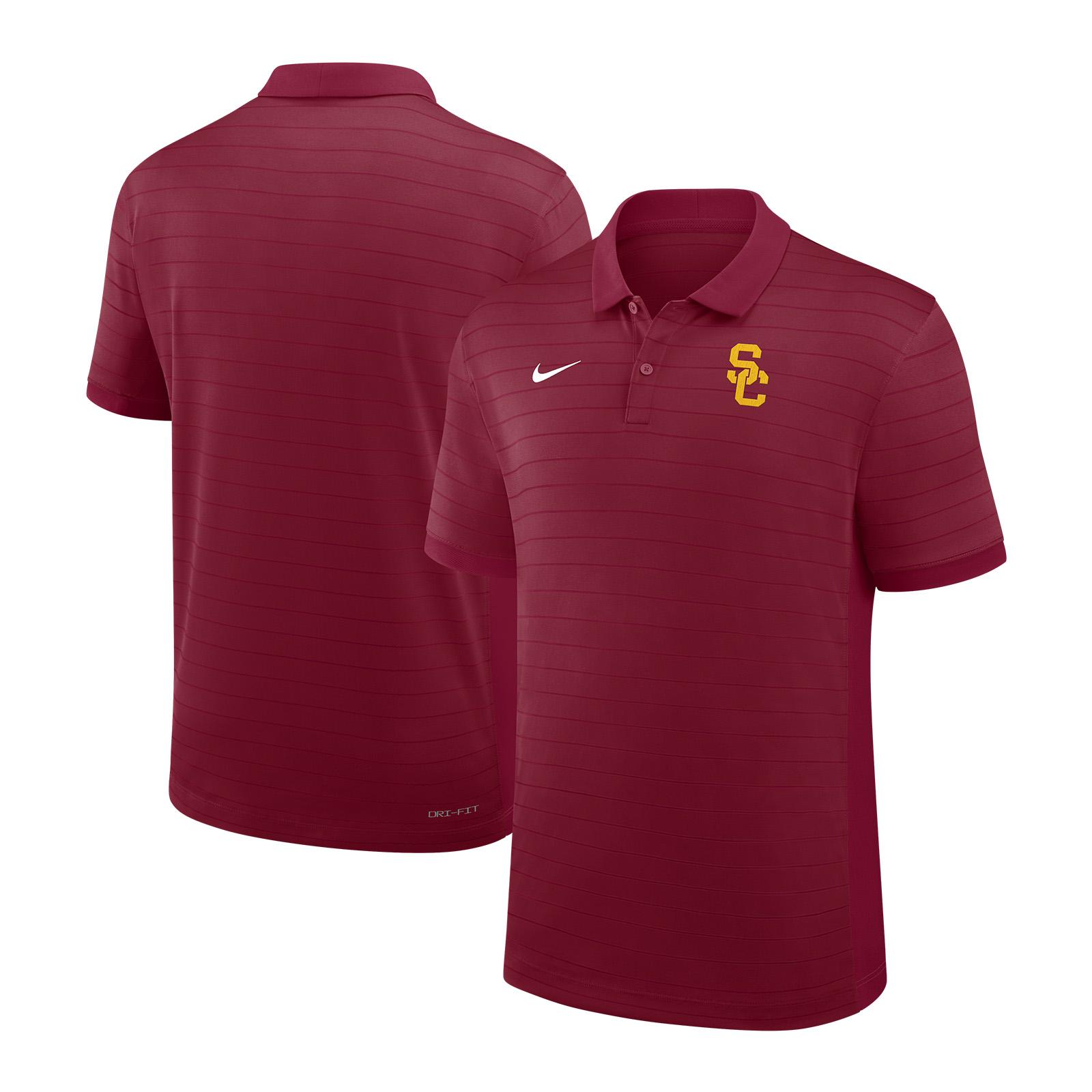 USC Trojans Men's Nike Cardinal SC Interlock Dri-FIT Coaches Striped ...