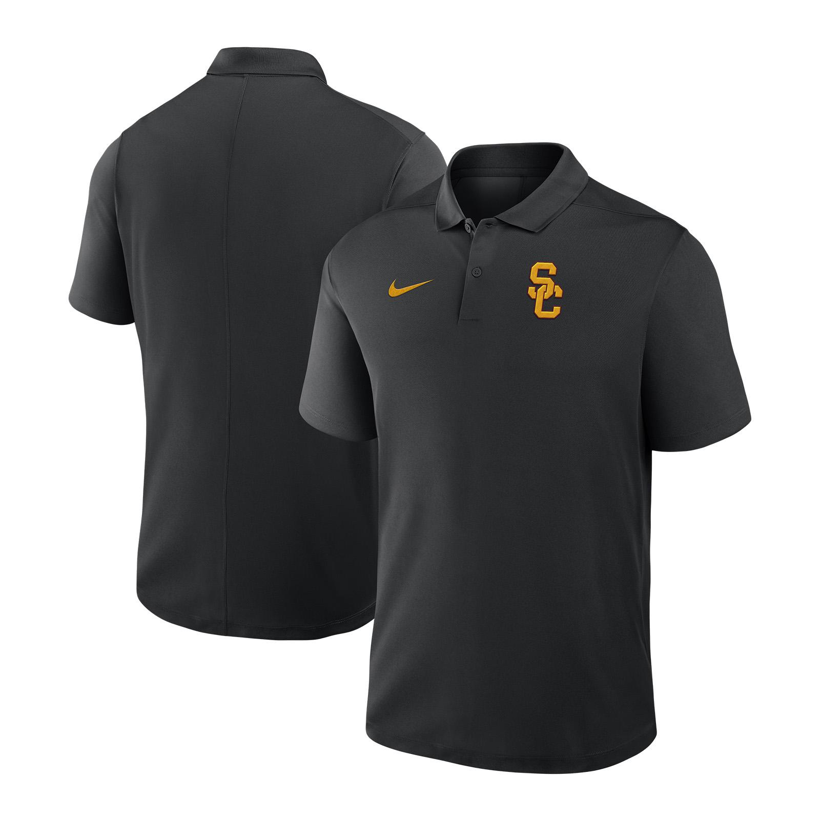 USC Trojans Men's Nike Black SC Interlock Dri-FIT Victory Polo | USC ...