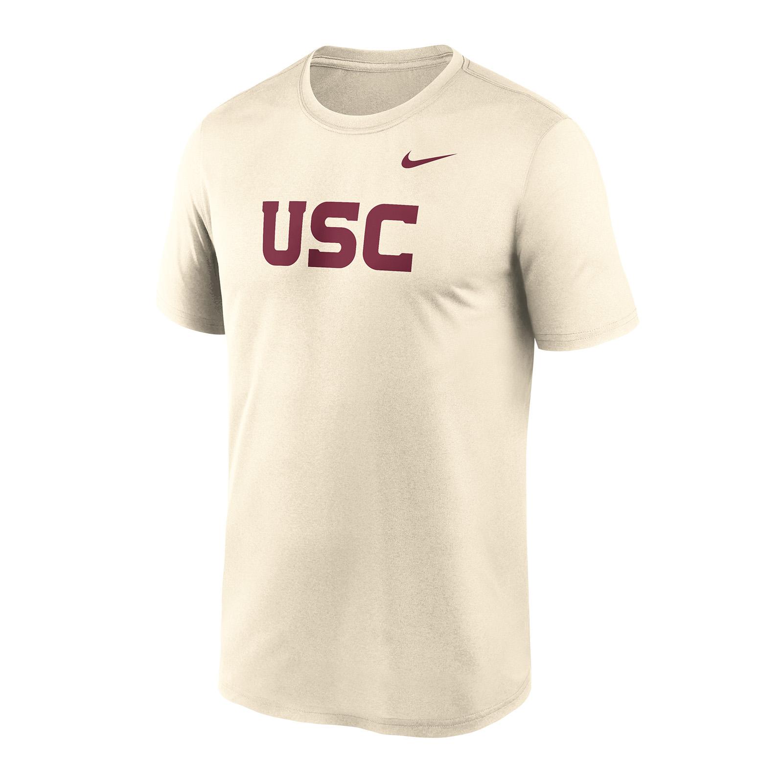 USC Trojans Men's Nike Cream Dri-FIT Legend T-Shirt | USC Bookstores