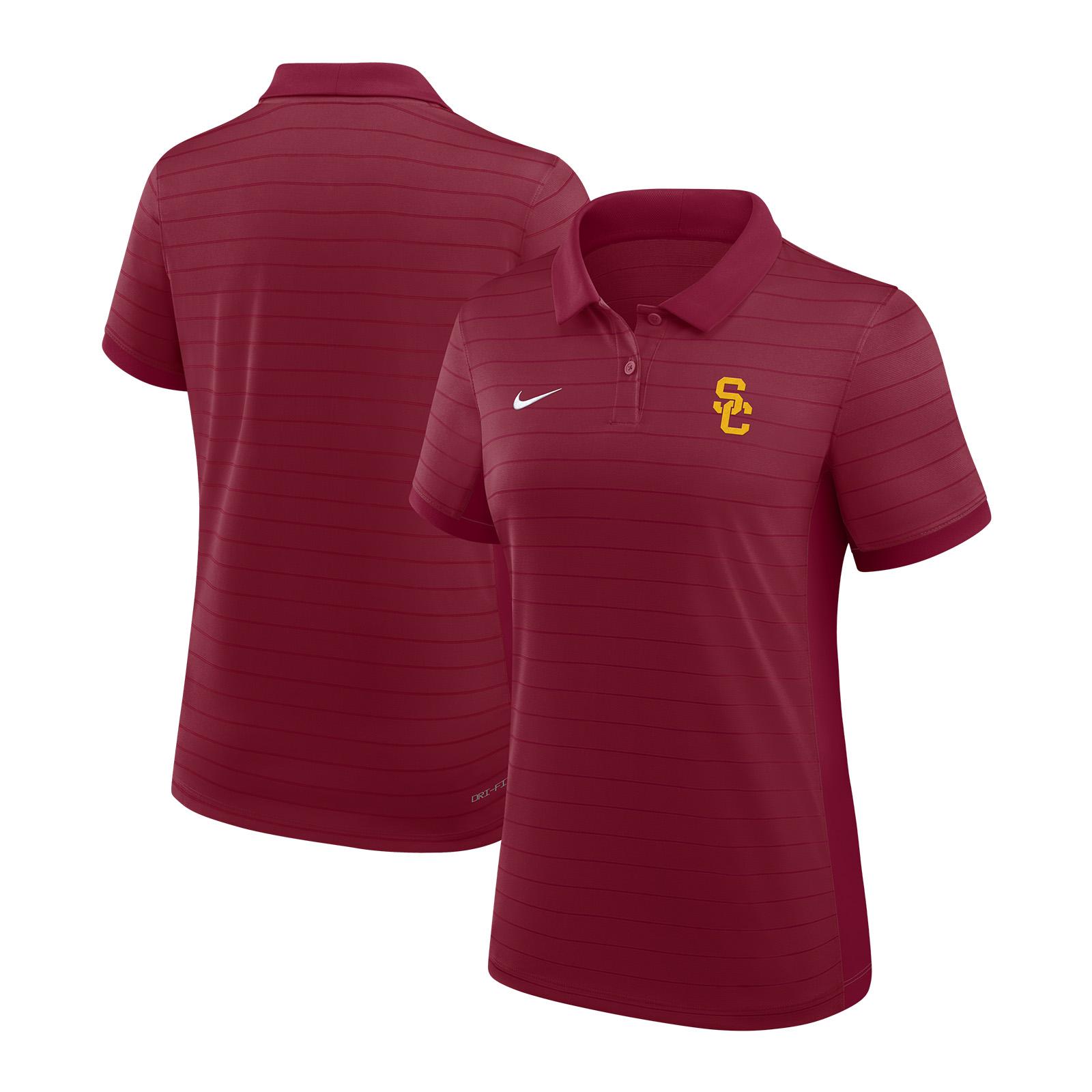 USC Trojans Women's Nike Cardinal SC Interlock Dri-FIT Coaches Striped ...