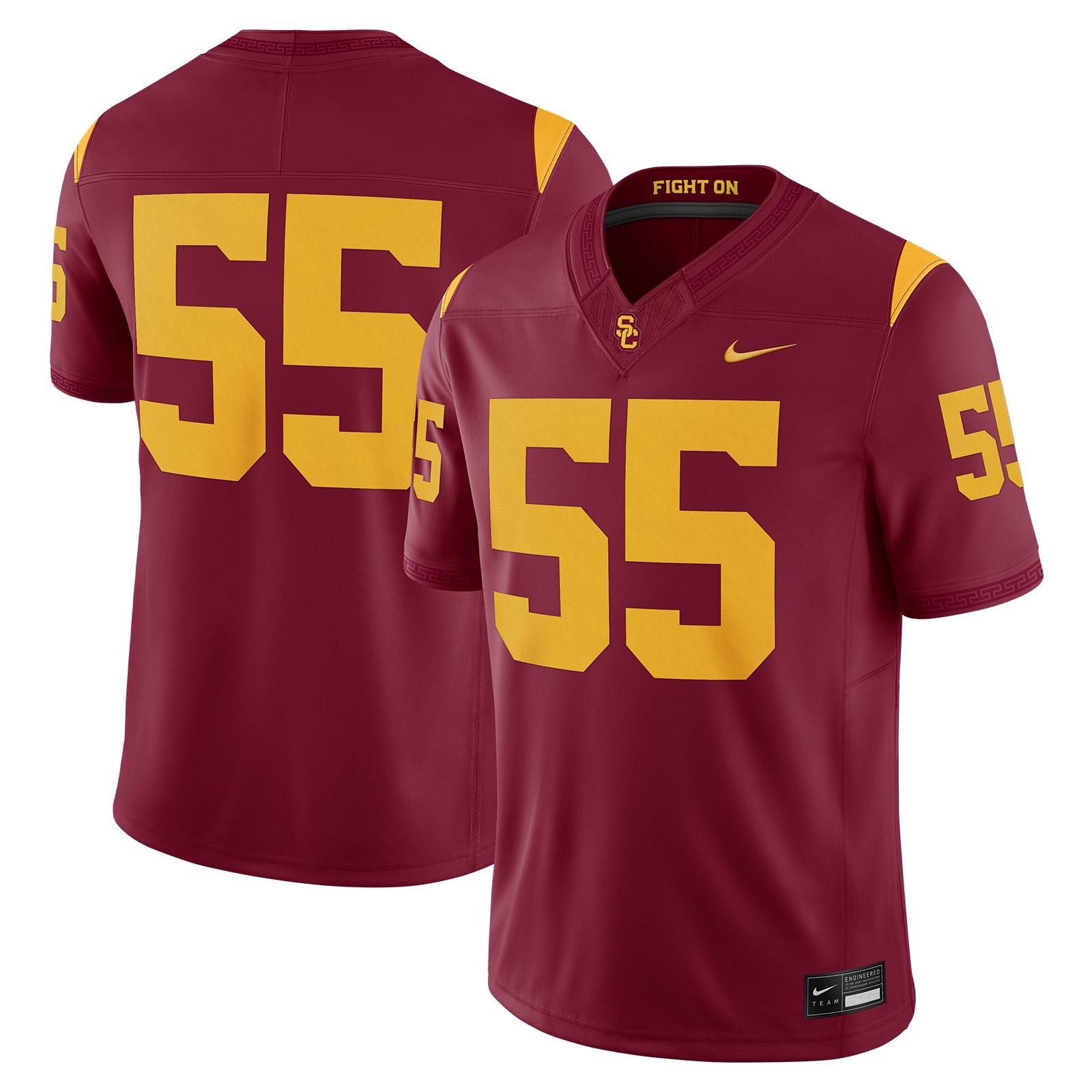 USC Trojans Men's Nike Cardinal #55 Limited Football Jersey | USC ...