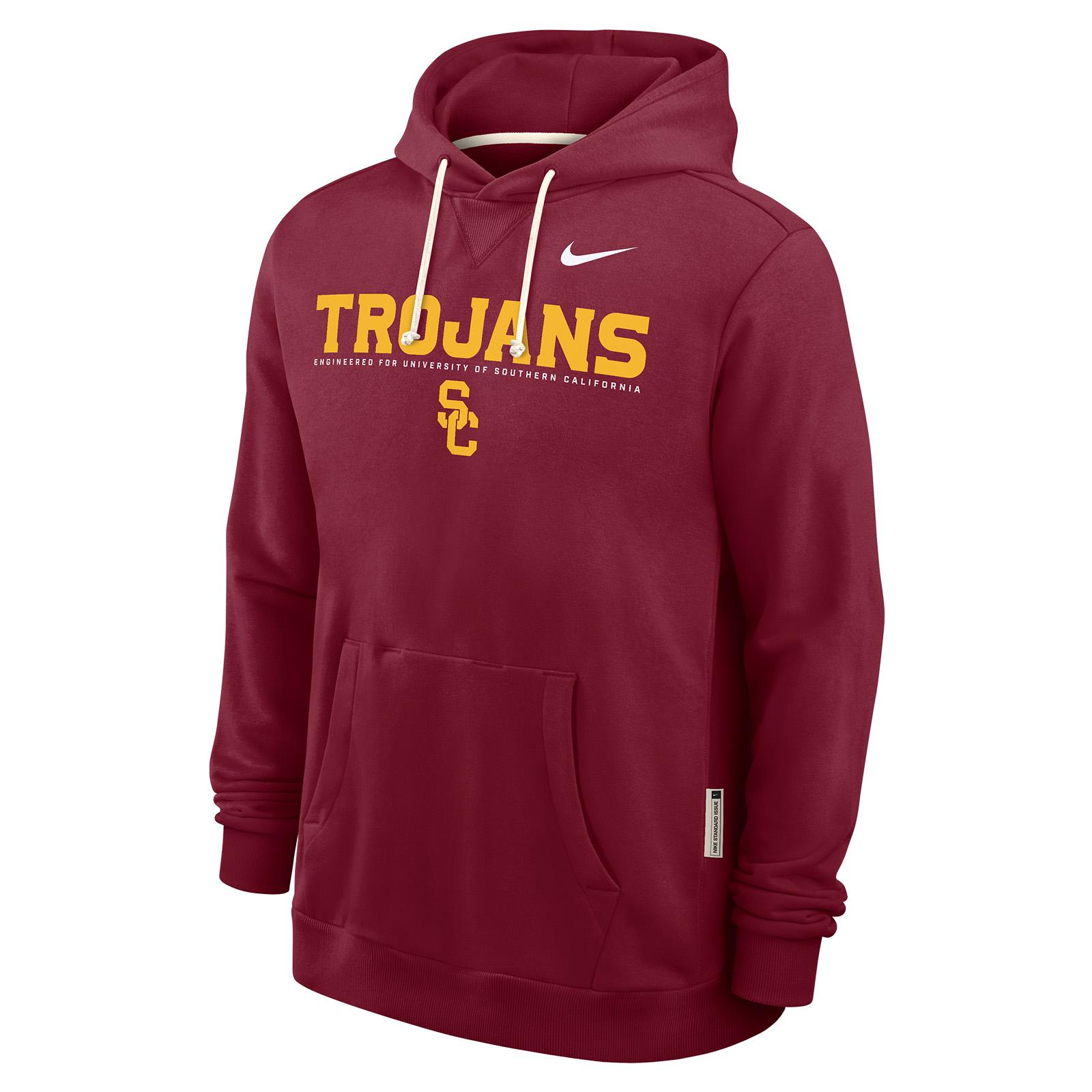USC Trojans Men's Nike Cardinal Dri-FIT Sideline Pullover Hoodie | USC ...