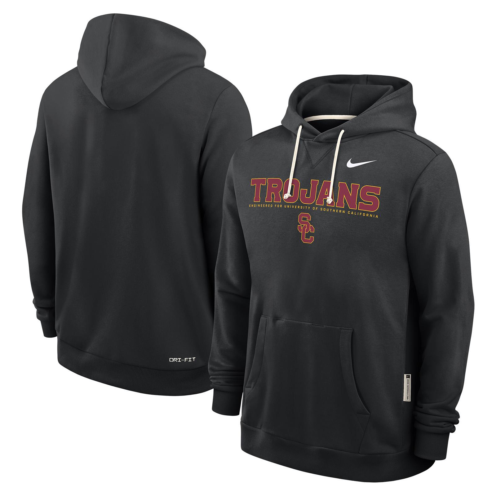 USC Trojans Men's Nike Black Dri-FIT Sideline Pullover Hoodie | USC ...
