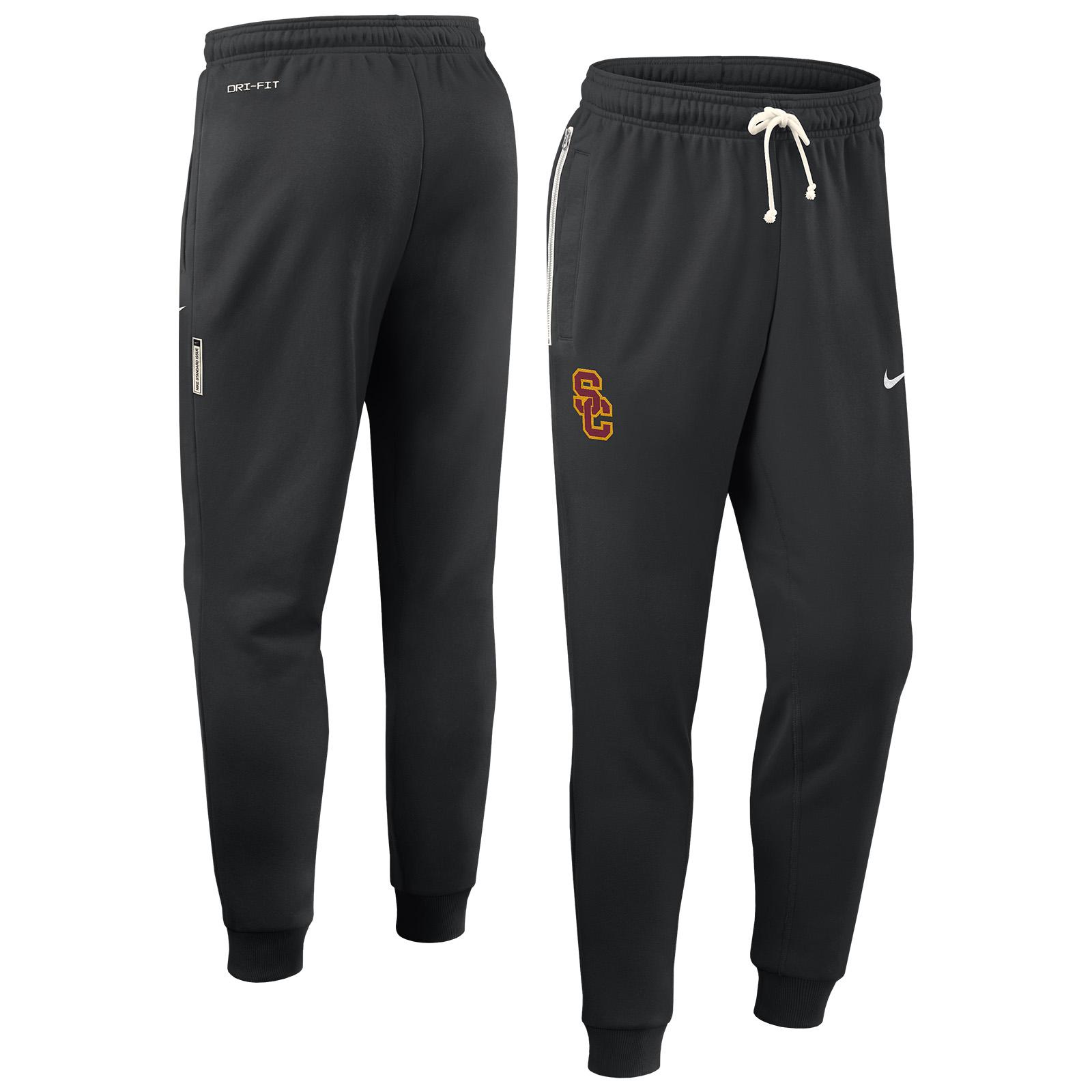 USC Trojans Men's Nike Black SC Interlock Dri-FIT Sideline Taper Pant ...