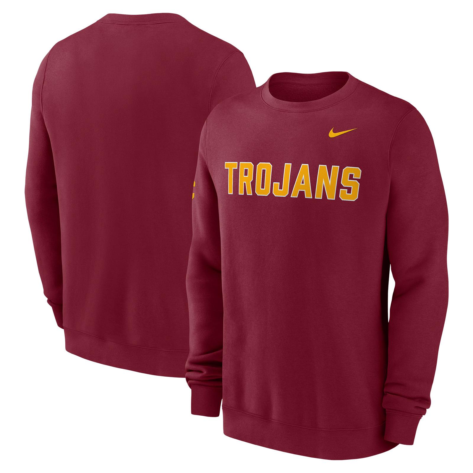 USC Trojans Men's Nike Cardinal Trojans Club Sweatshirt | USC Bookstores
