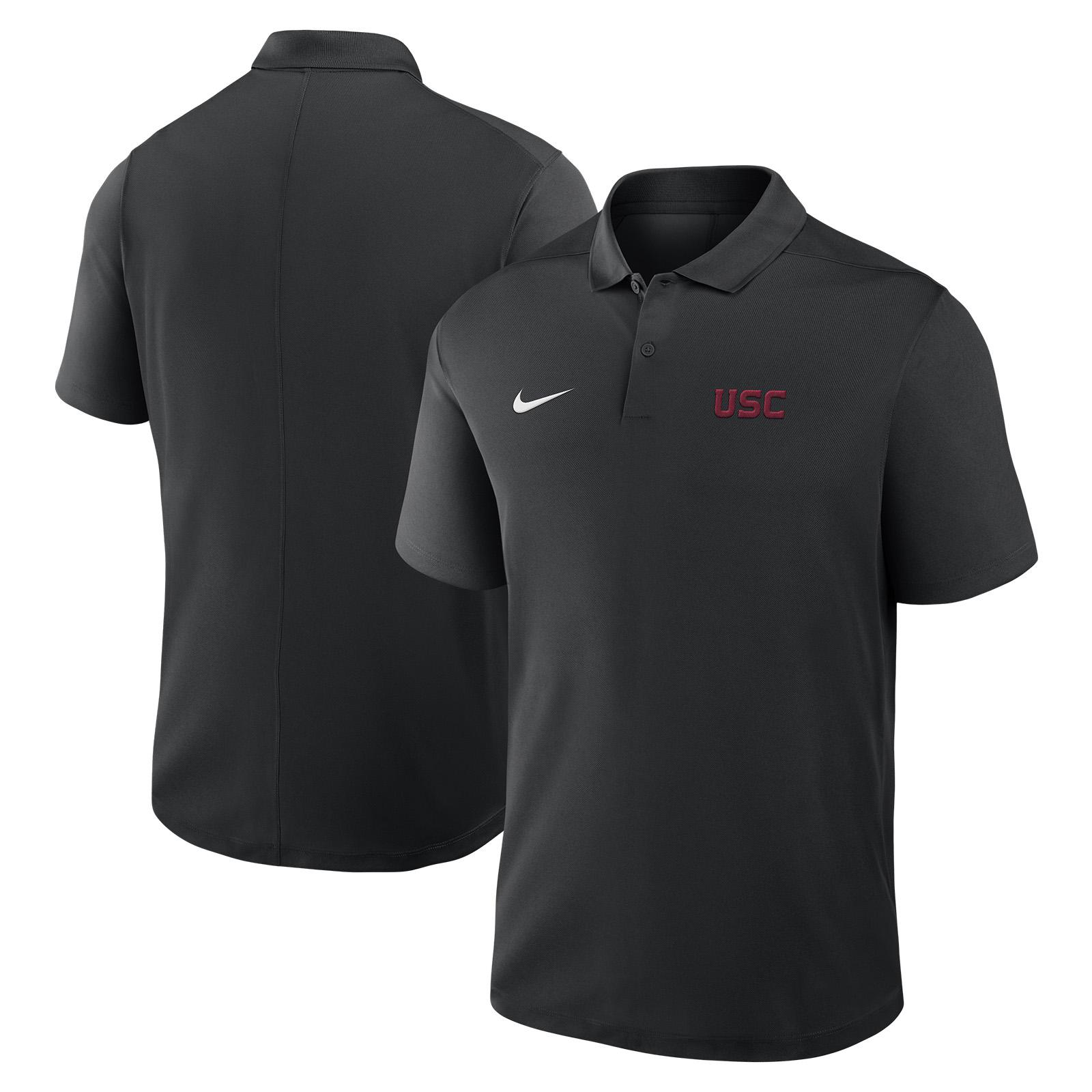 USC Trojans Men's Nike Black Dri-FIT Victory Polo | USC Bookstores
