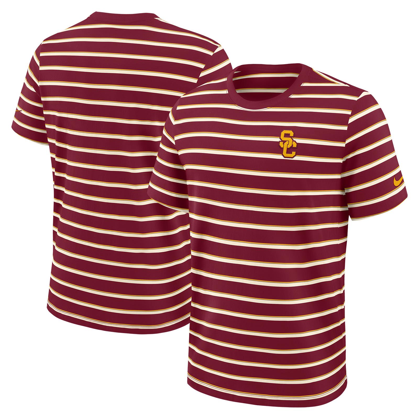 USC Trojans Men's Nike Cardinal SC Interlock Club Stripe T-Shirt | USC ...