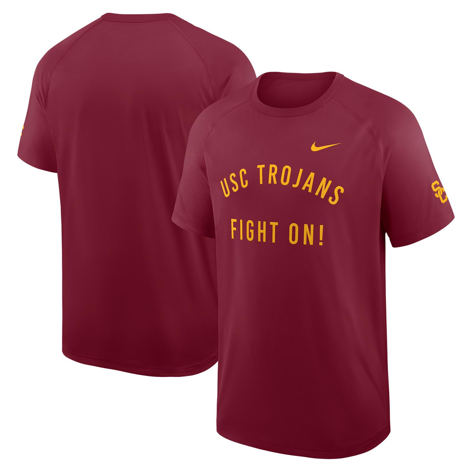 USC Trojans Men's Nike Cardinal Dri-FIT Ready T-Shirt | USC Bookstores