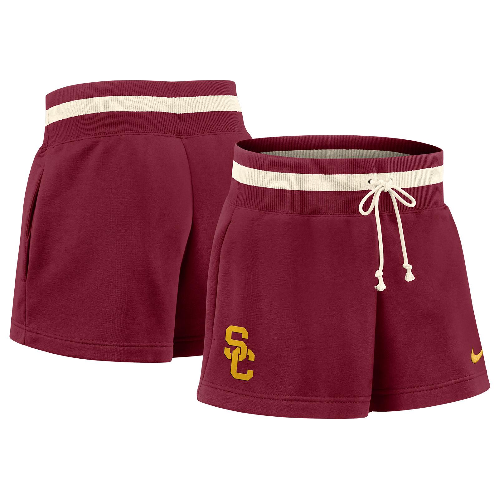 USC Trojans Women's Nike Cardinal SC Interlock High Rise Short | USC ...