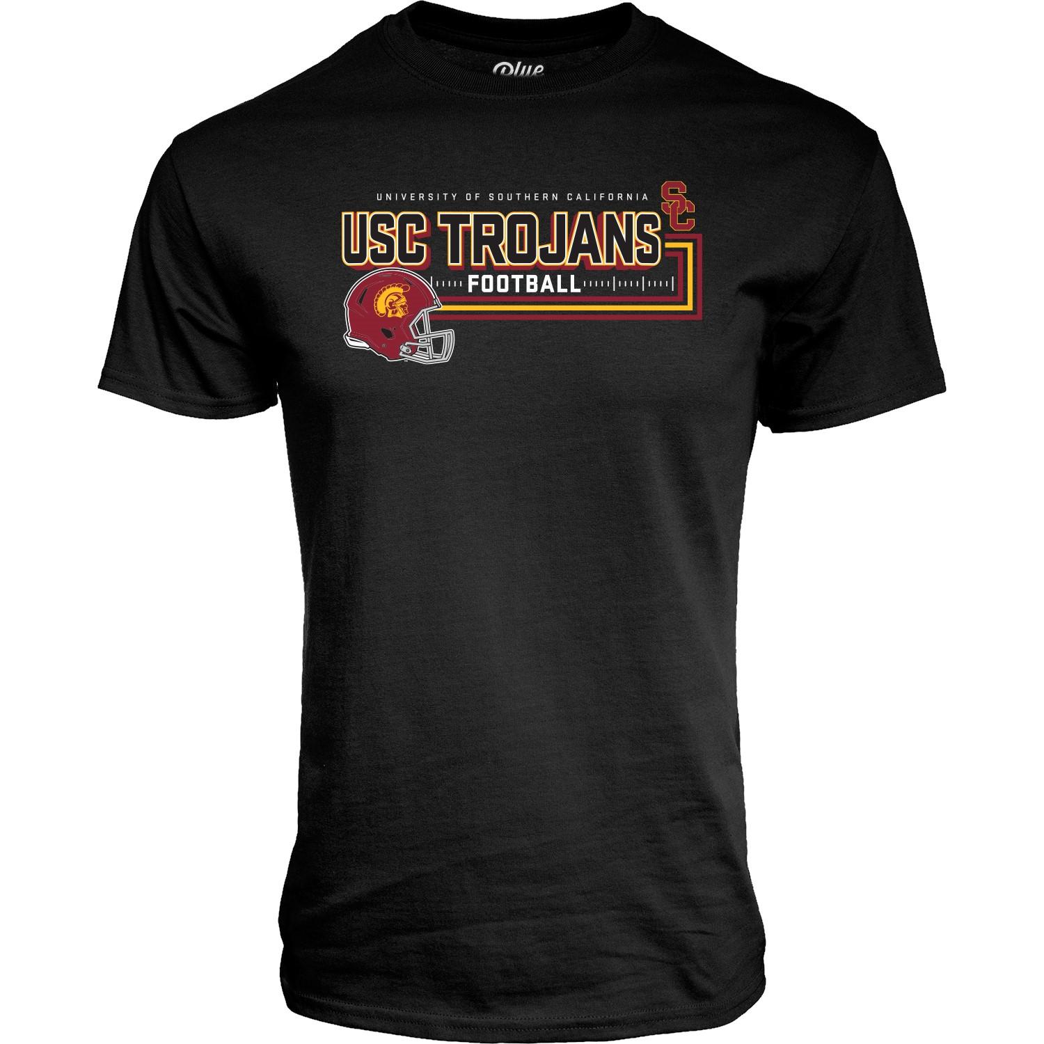 USC Trojans Unisex Football 2025 BIG 10 Black Schedule T-Shirt | USC ...