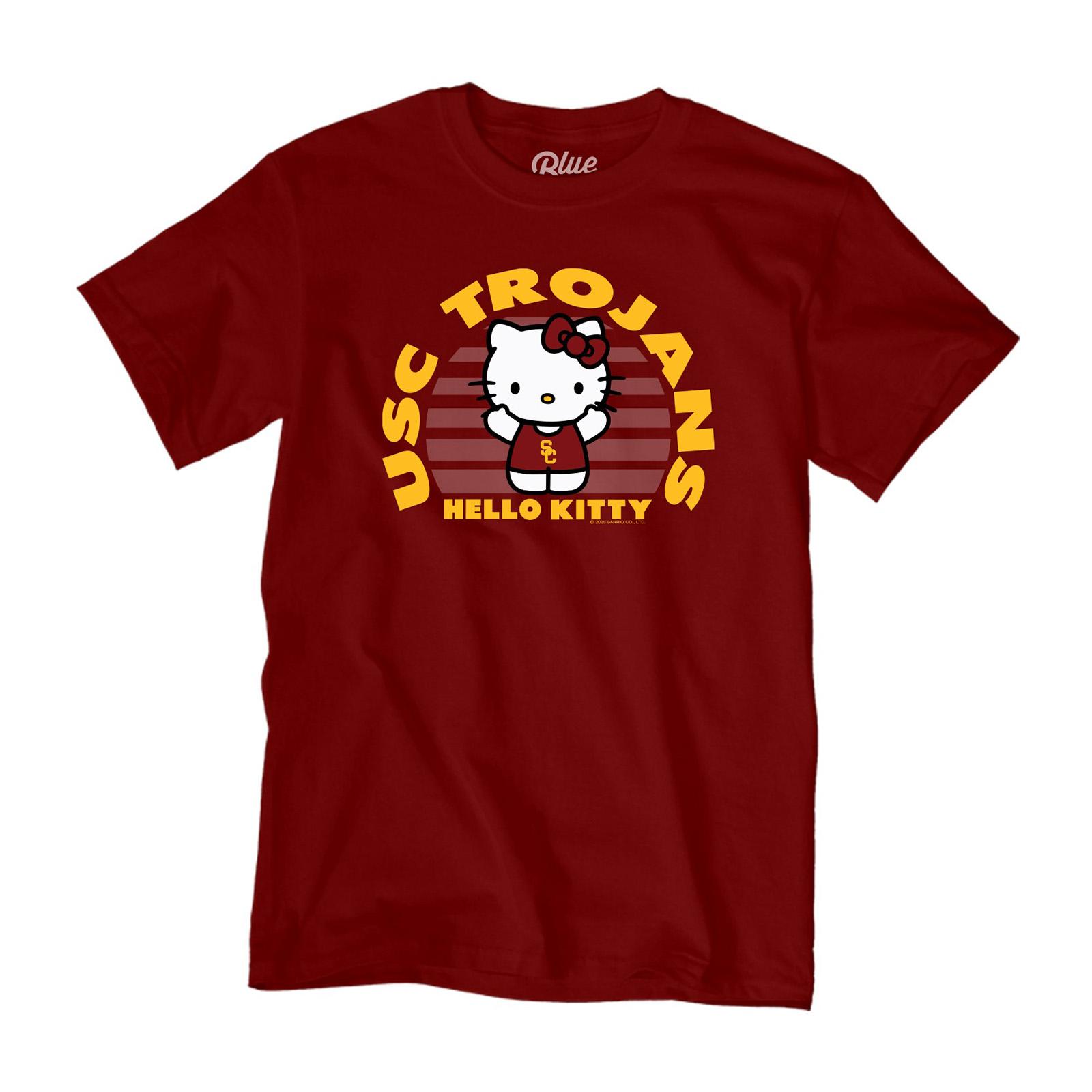 USC Trojans Unisex Cardinal Hello Kitty Shine A Light Mill Dyed T-Shirt