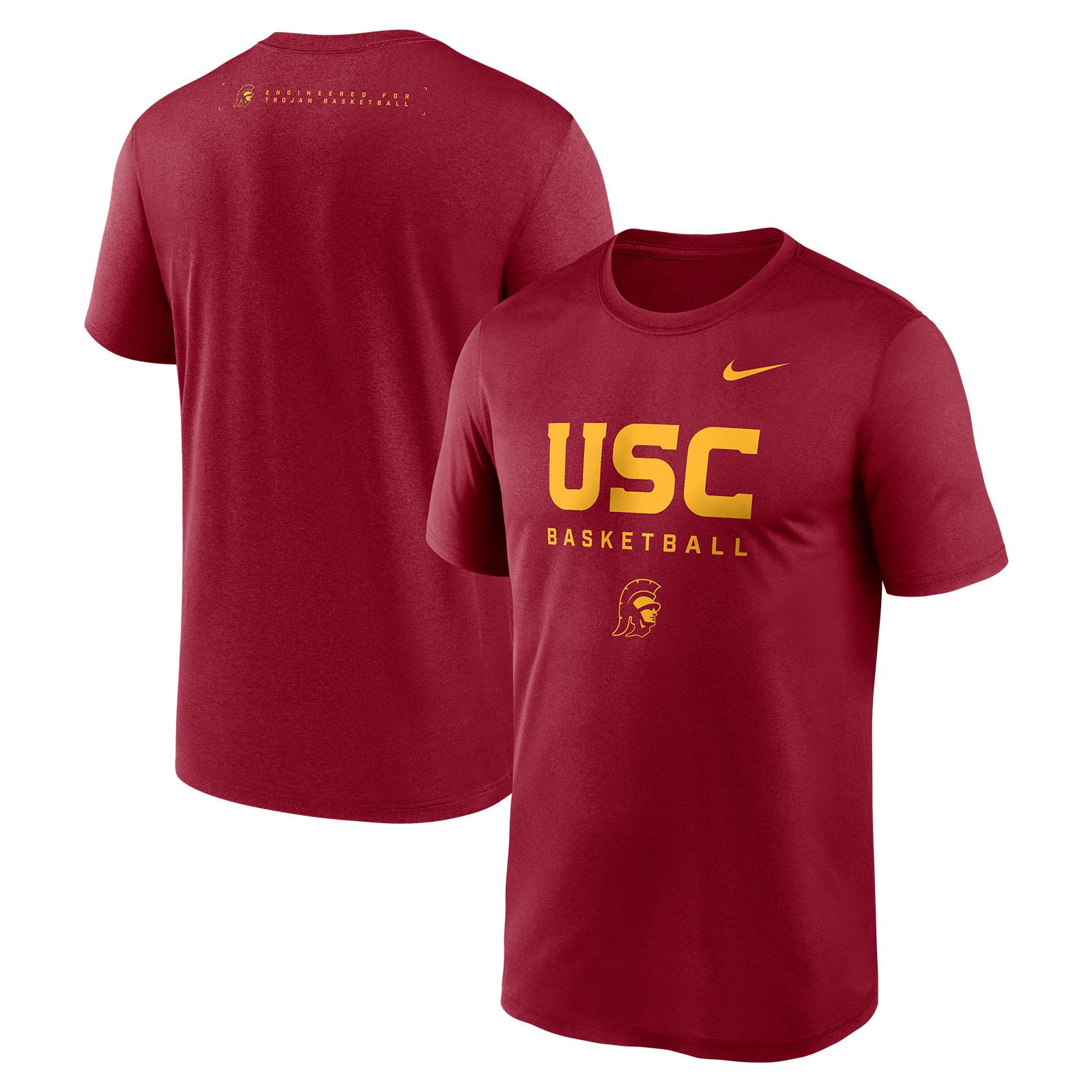 USC Trojans Men's Nike Cardinal Dri-FIT Legend Basketball T-Shirt | USC ...
