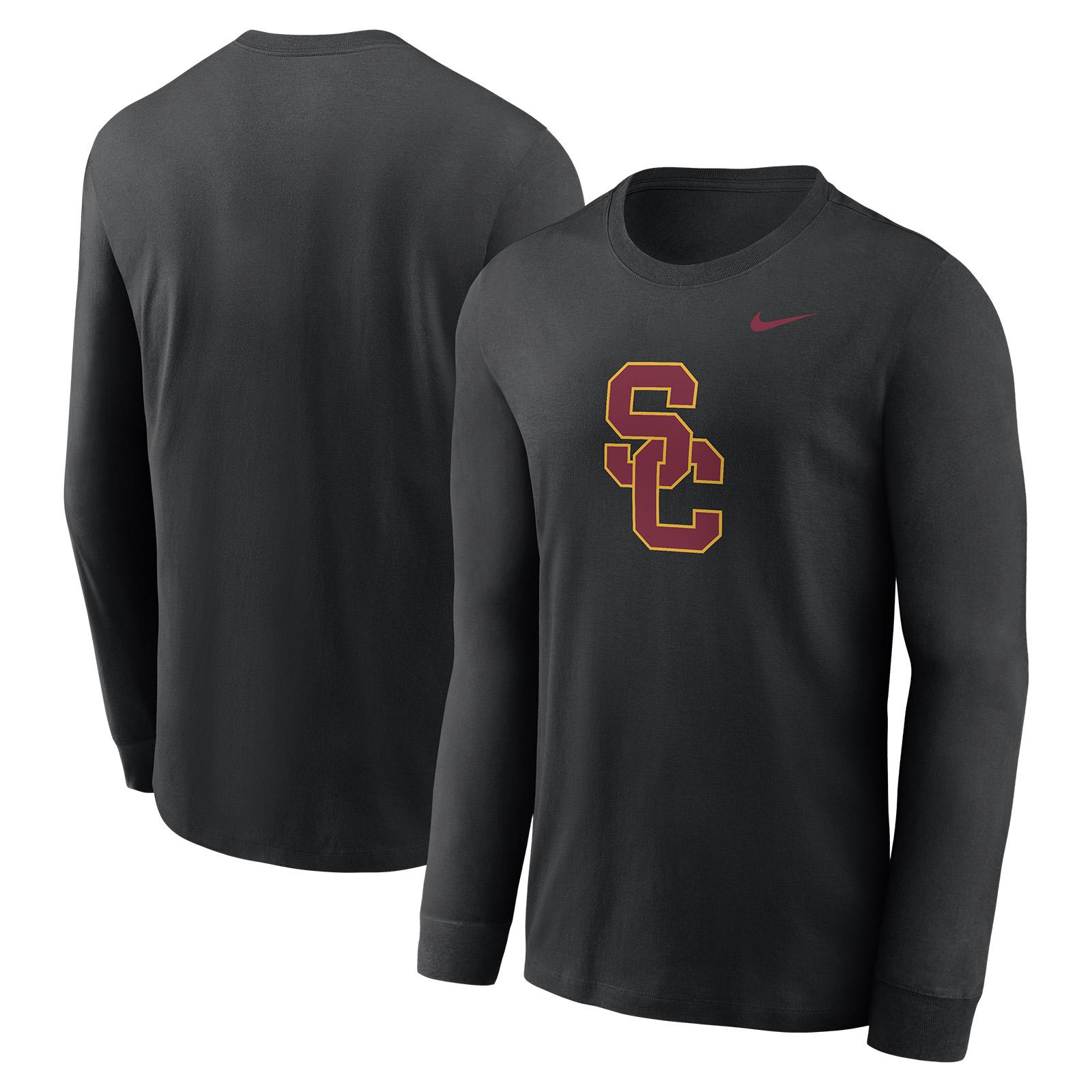USC Trojans Men's Nike Black SC Interlock Dri-FIT Legend Long Sleeve T ...